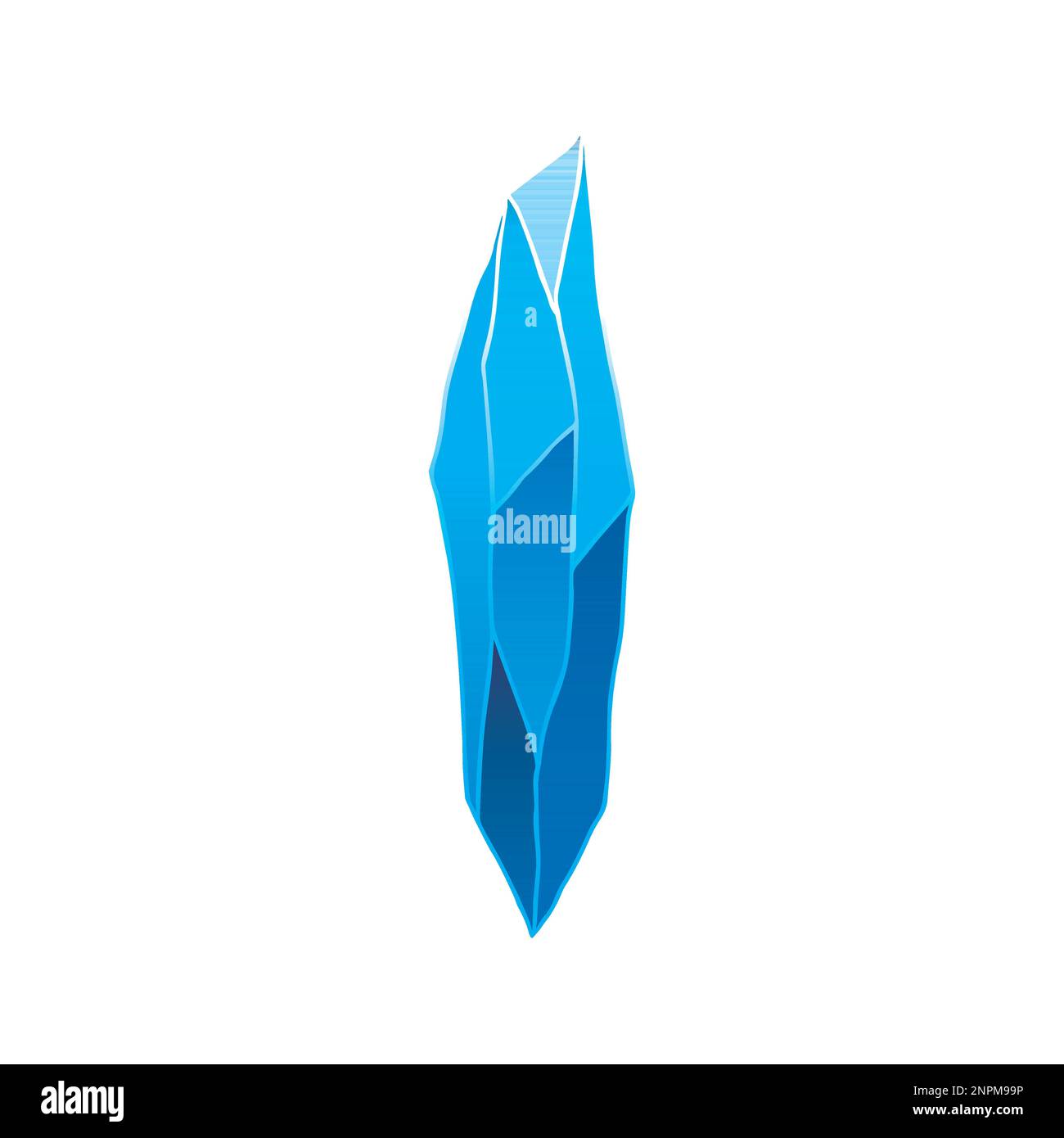 Crystal or natural mineral gemstone. Game UI icon. vector illustration ...