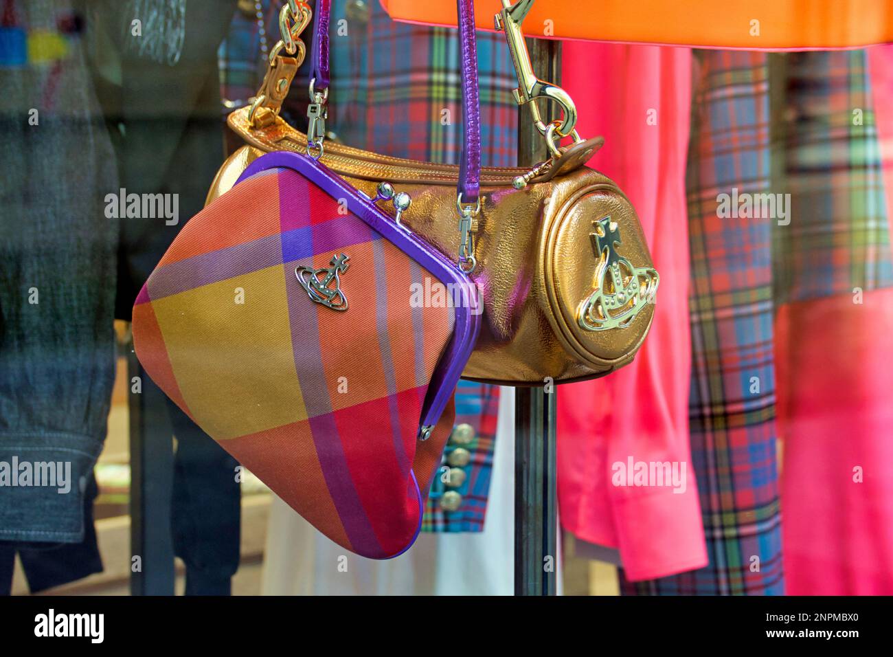 Vivienne Westwood designs iconic fashion Glasgow, Scotland, UK Stock ...