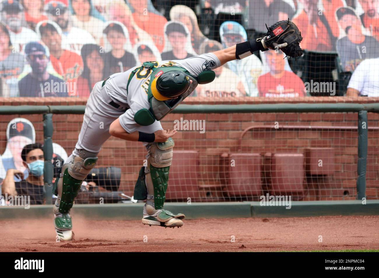 SAN FRANCISCO, CA - AUGUST 16: Oakland Athletics catcher Sean Murphy ...