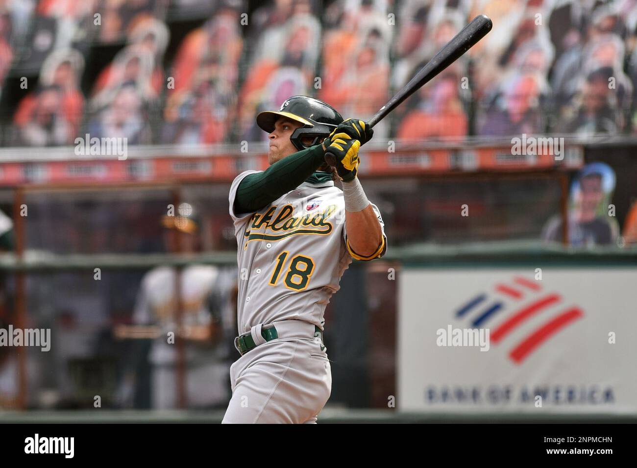 SAN FRANCISCO, CA - AUGUST 16: Oakland Athletics outfielder Chad Pinder ...
