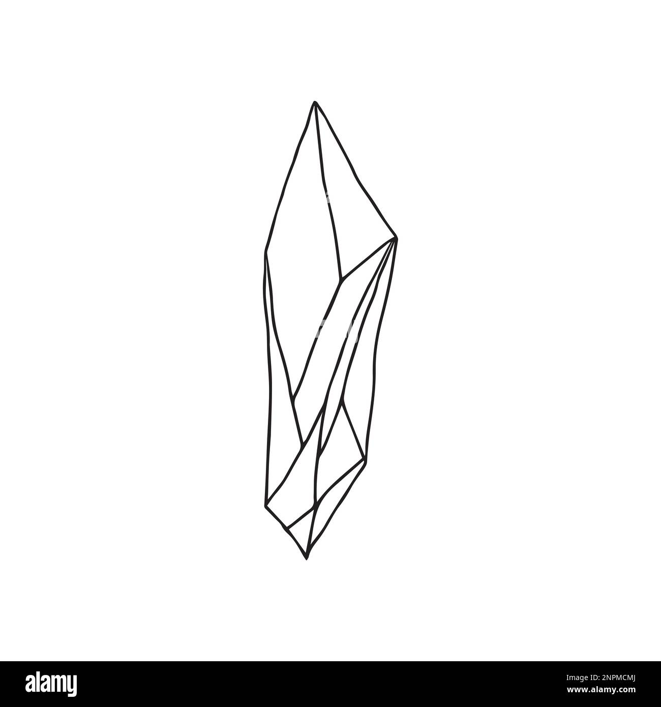 Crystal or natural mineral gemstone. Game UI icon. vector illustration ...