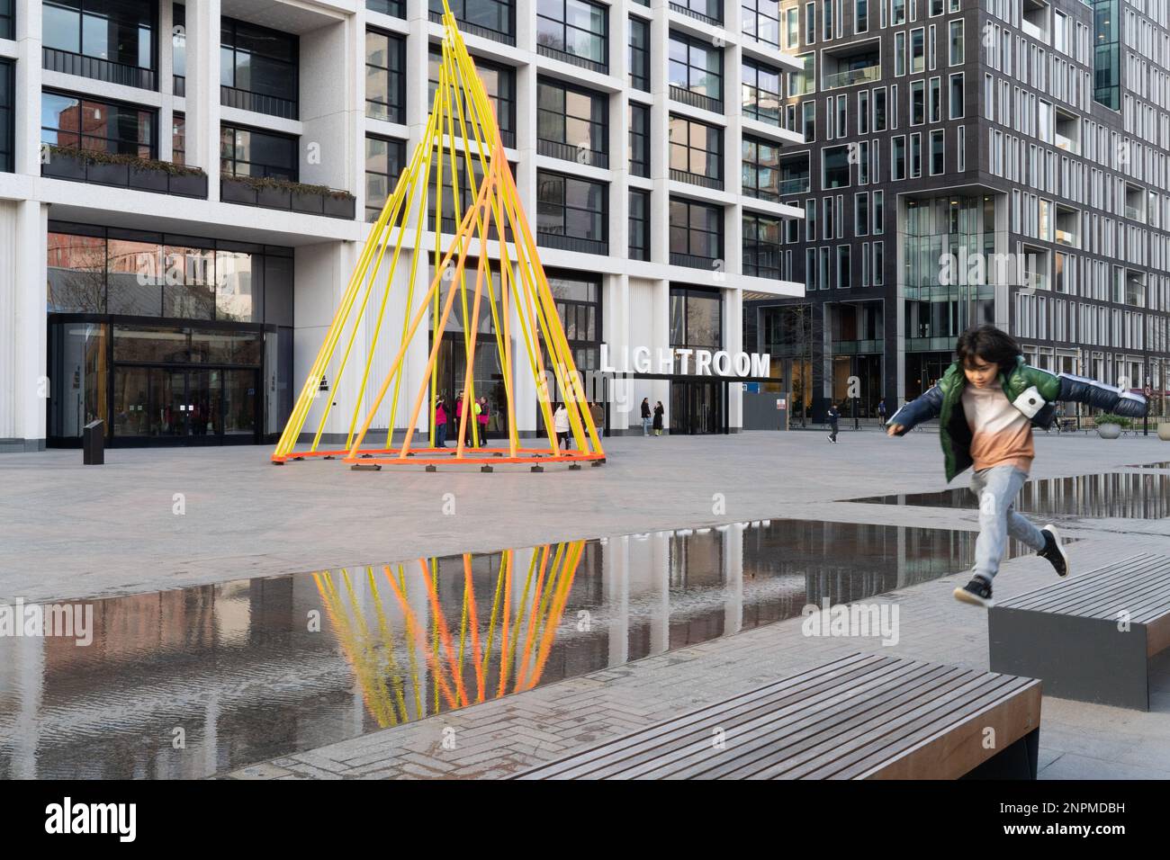 Lewis Cubitt Park, the principal green space at Kings Cross, London ...