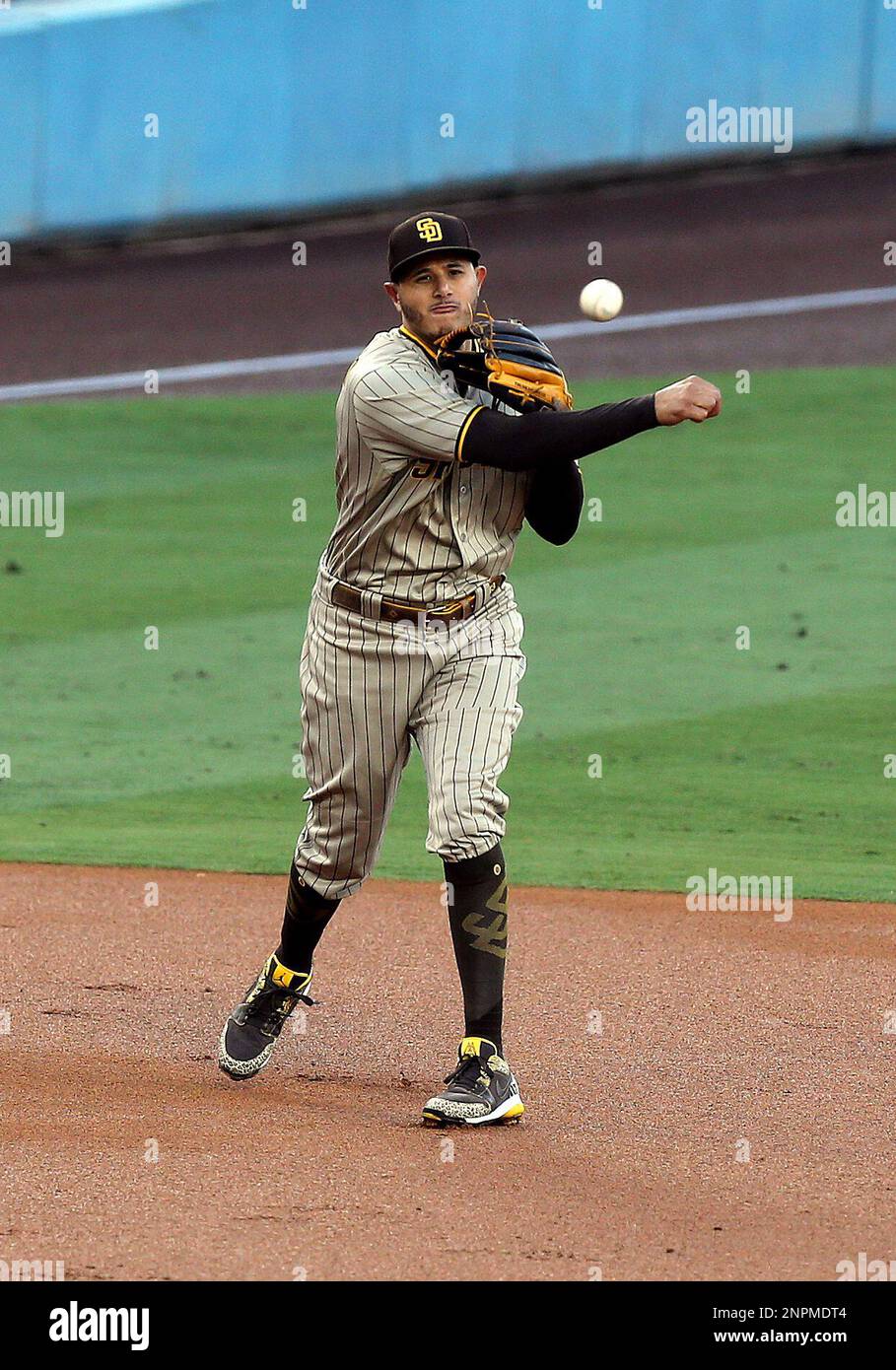 LOS ANGELES, CA - AUGUST 13: San Diego Padres third baseman Manny ...