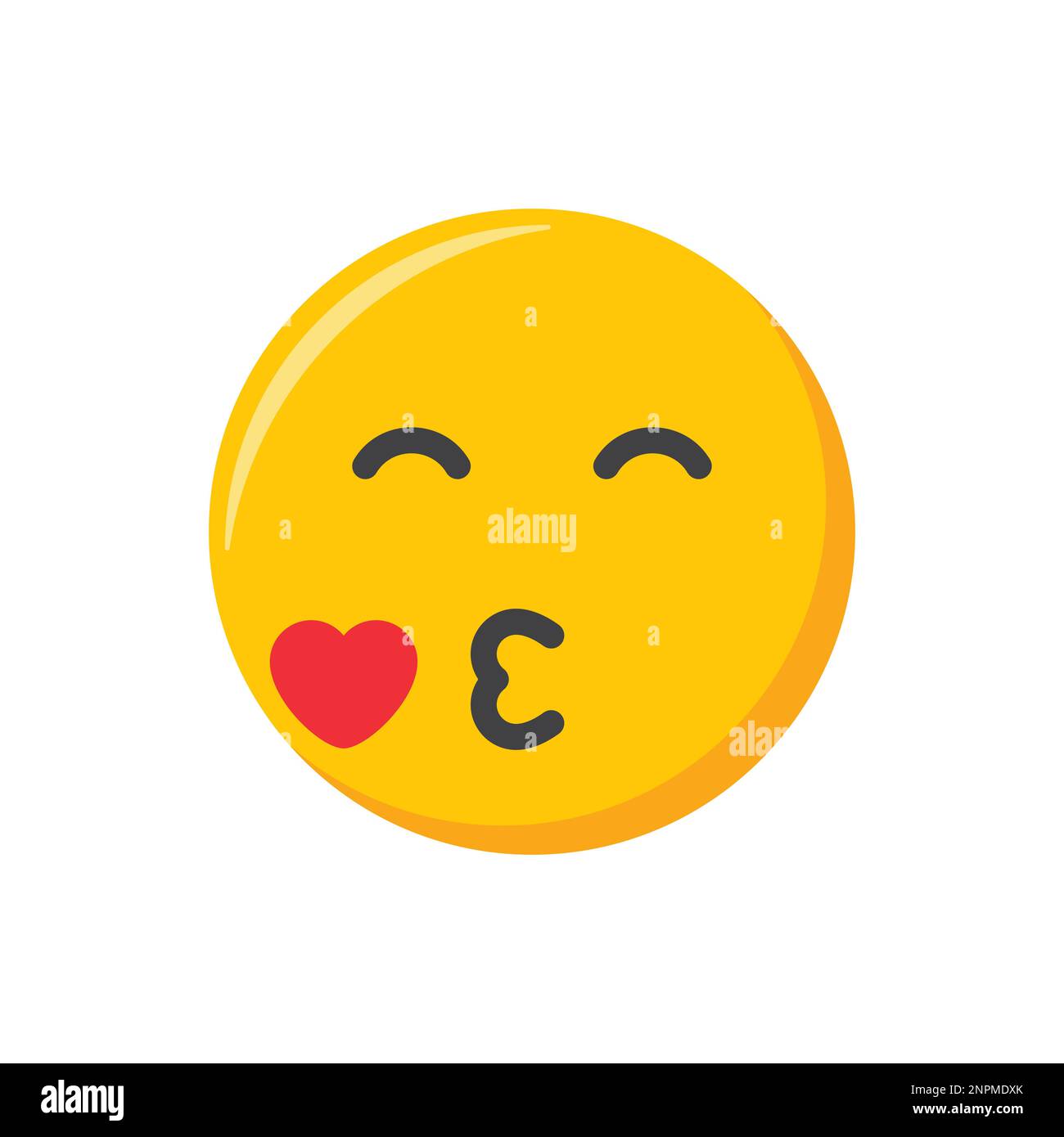 Emoji icon. Happy face, in love Emoticon vector illustration Stock Vector Image & Art - Alamy