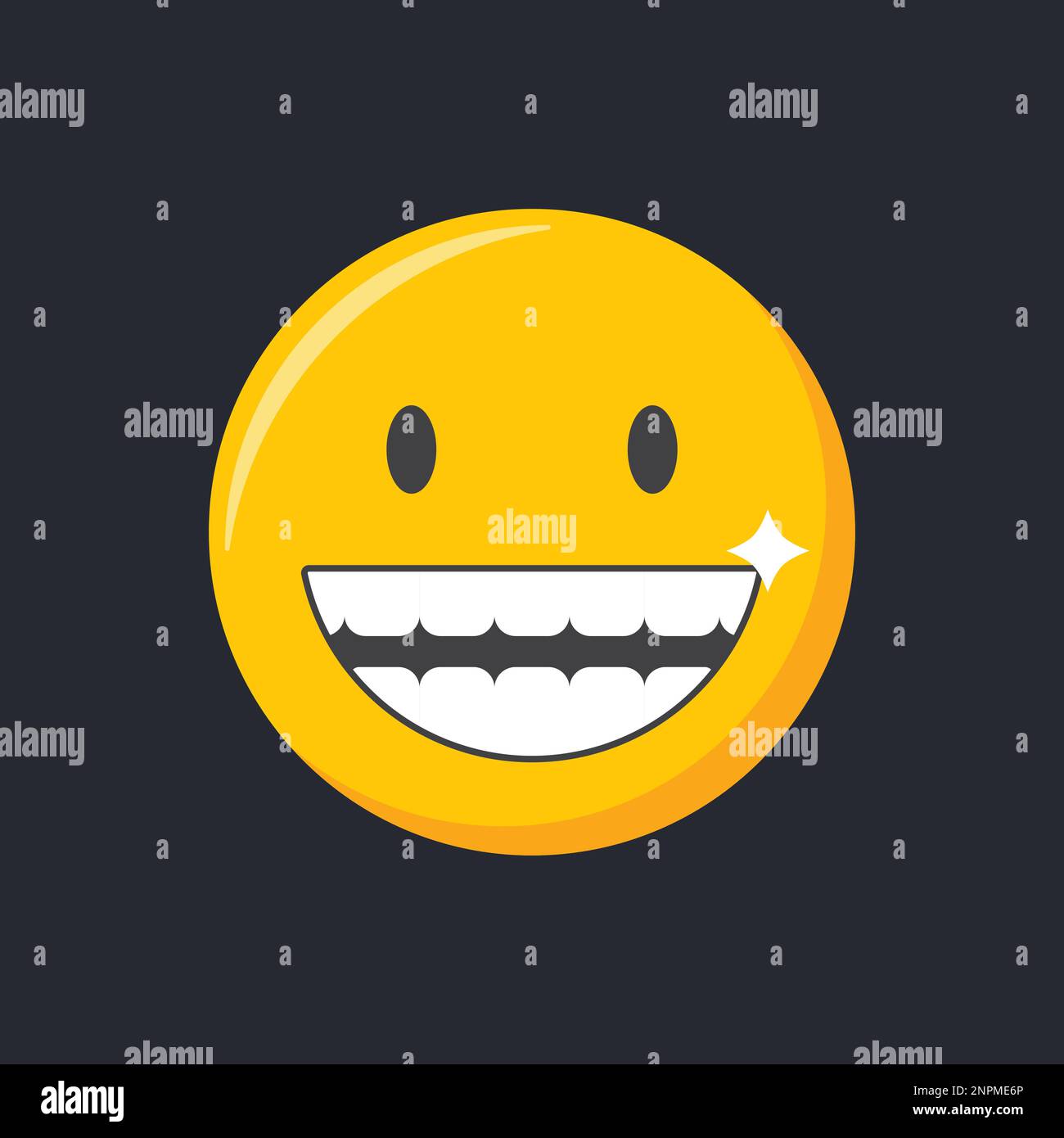 Emoji icon. Happy and smiling Emoticon vector illustration Stock Vector ...