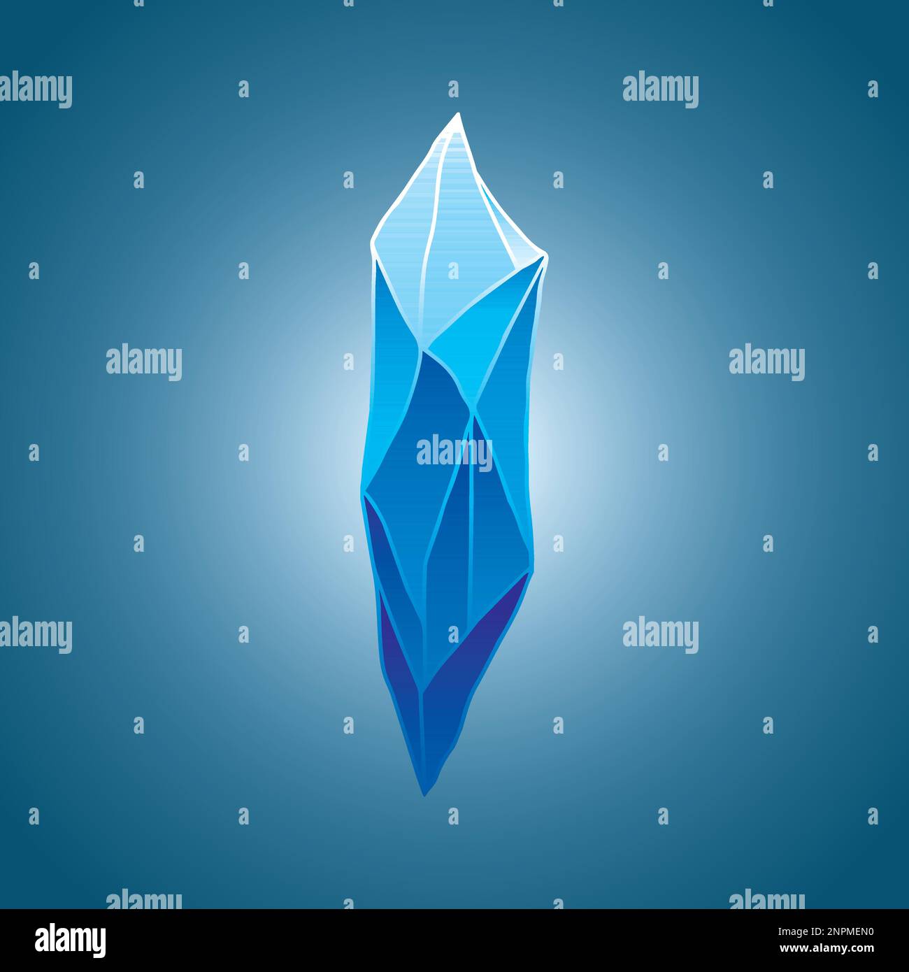 Crystal or natural mineral gemstone. Game UI icon. vector illustration ...