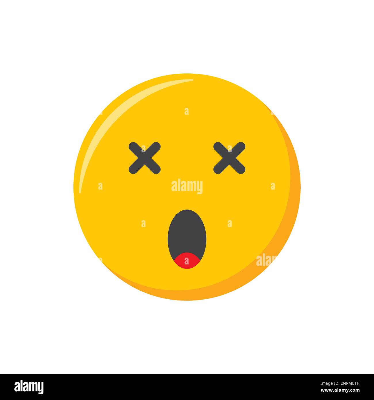 Emoji icon. Sick face, ill emoticon, vector illustration Stock Vector ...
