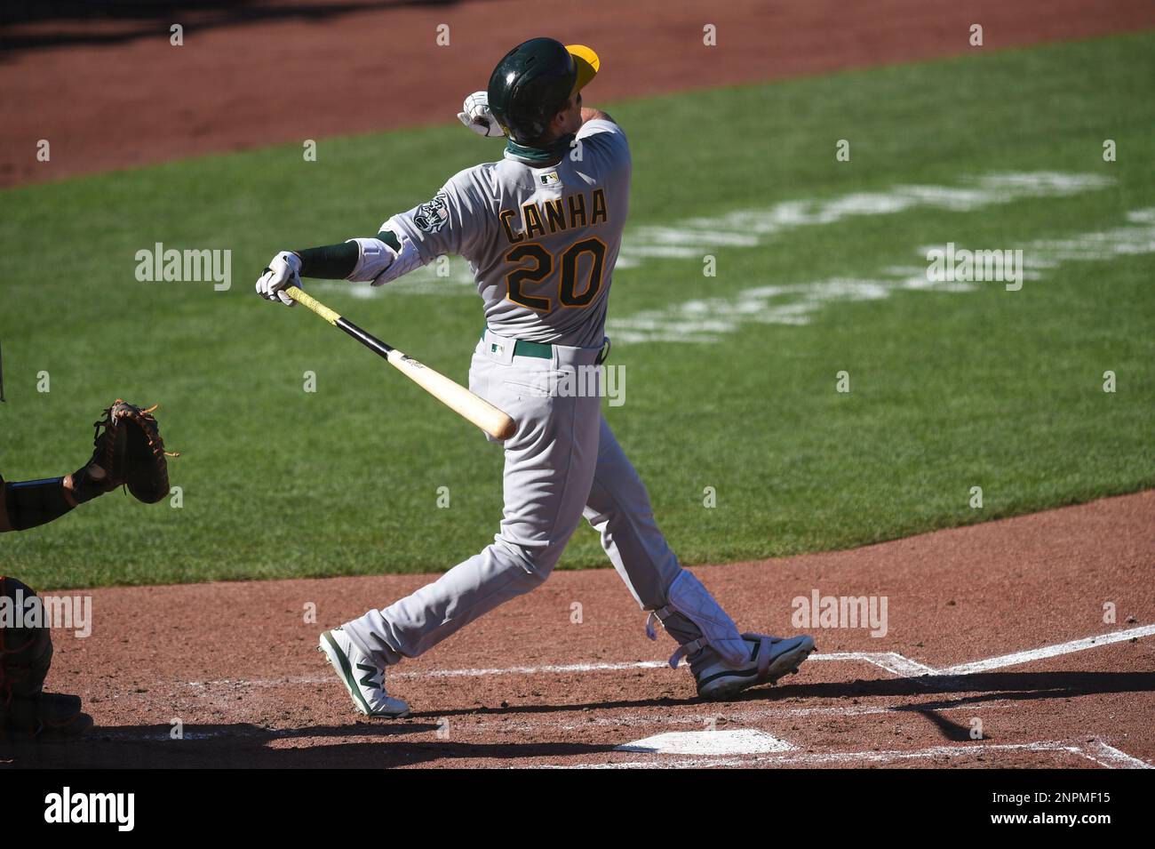 SAN FRANCISCO, CA - AUGUST 15: Oakland Athletics outfielder Mark Canha ...