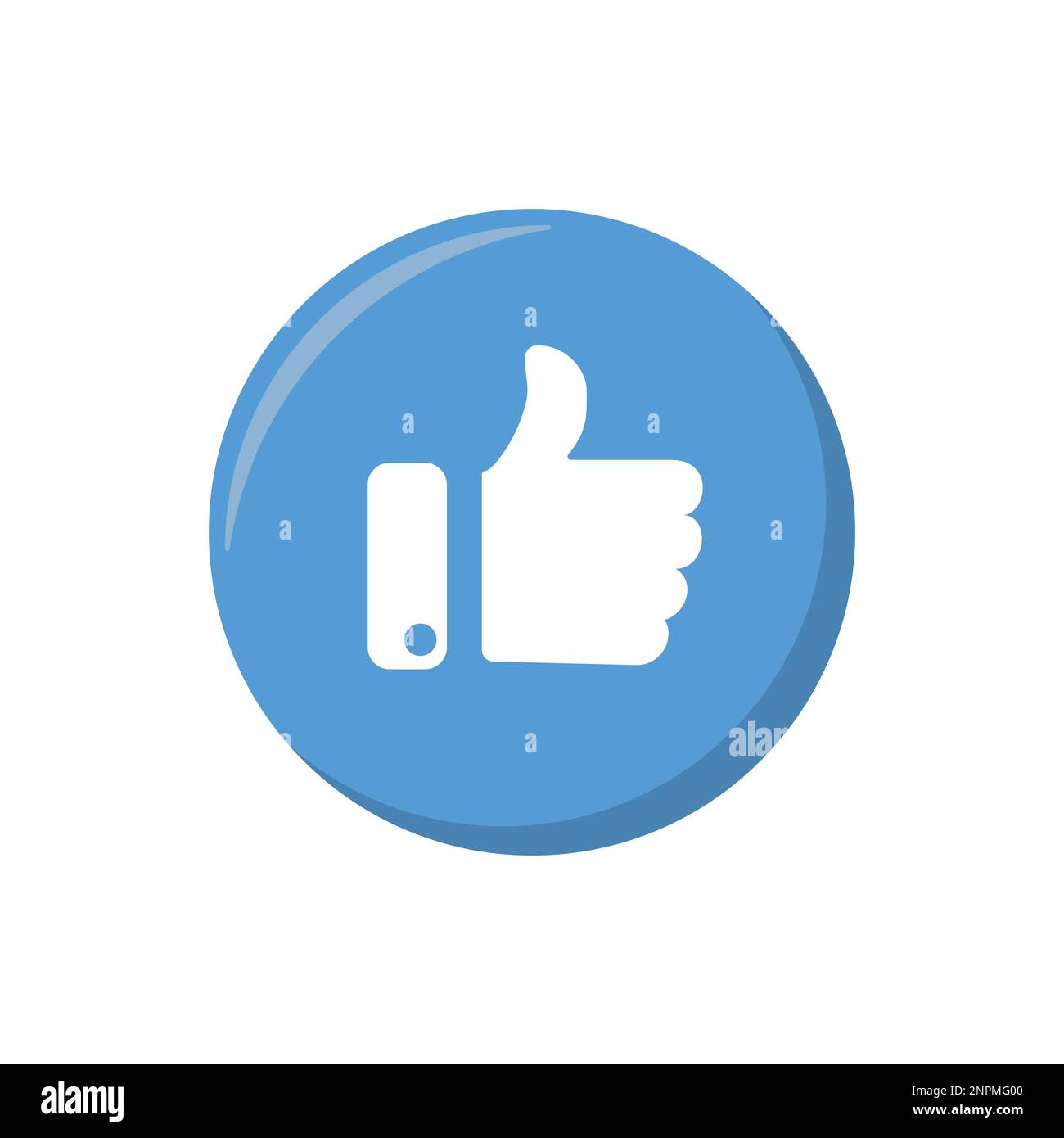 Emoji icon. thumb up, approval emoticon vector illustration Stock ...