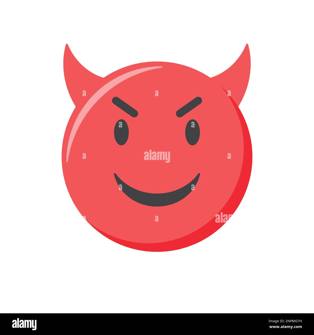 Emoji icon. Angry and evil Emoticon, vector illustration Stock Vector ...