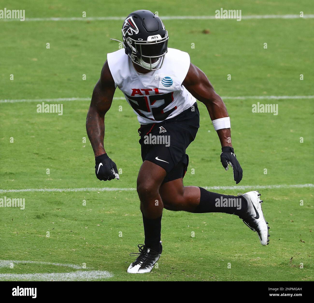 Atlanta Falcons safety Keanu Neal defends on a pass play during NFL ...