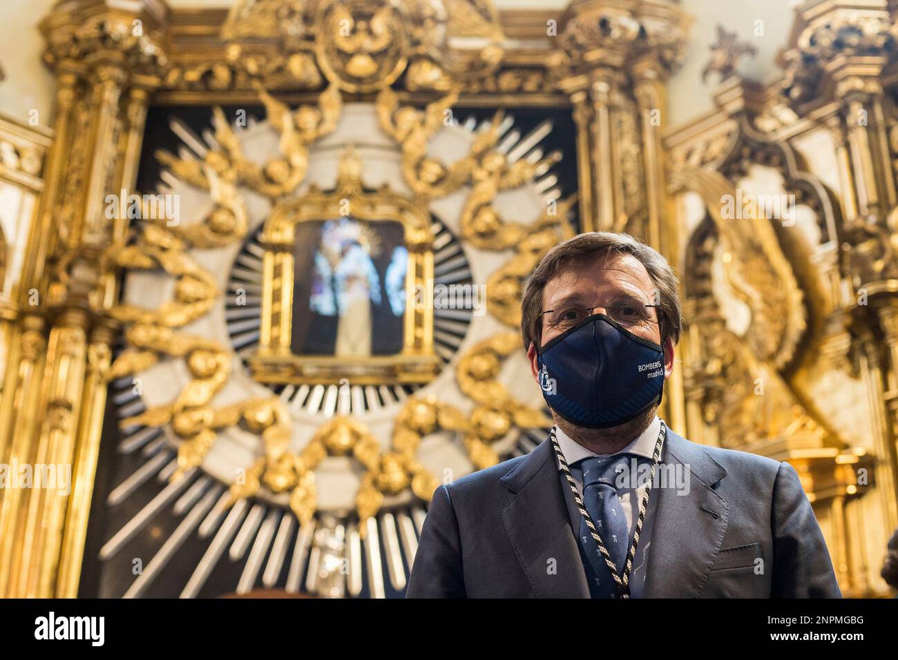 The Mayor of Madrid, José Luis Martínez-Almeida, attends the Solemn ...