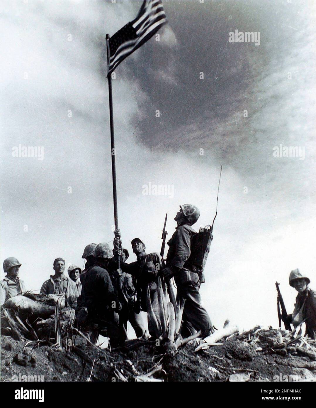 FILE - In this Feb. 23, 1945, file photo provided by the U.S. Marine ...