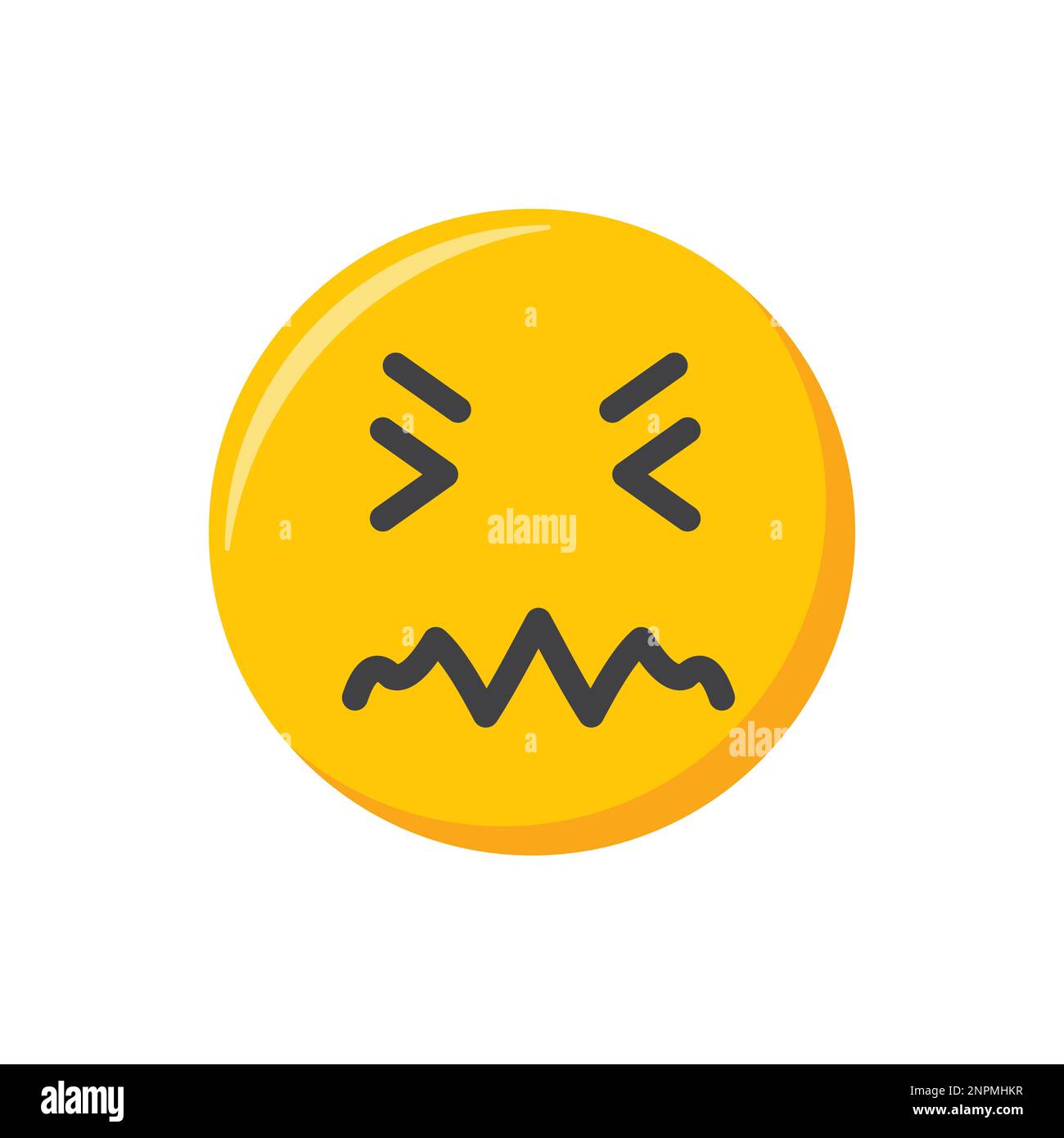 Emoji icon. Sick face, ill emoticon, vector illustration Stock Vector ...