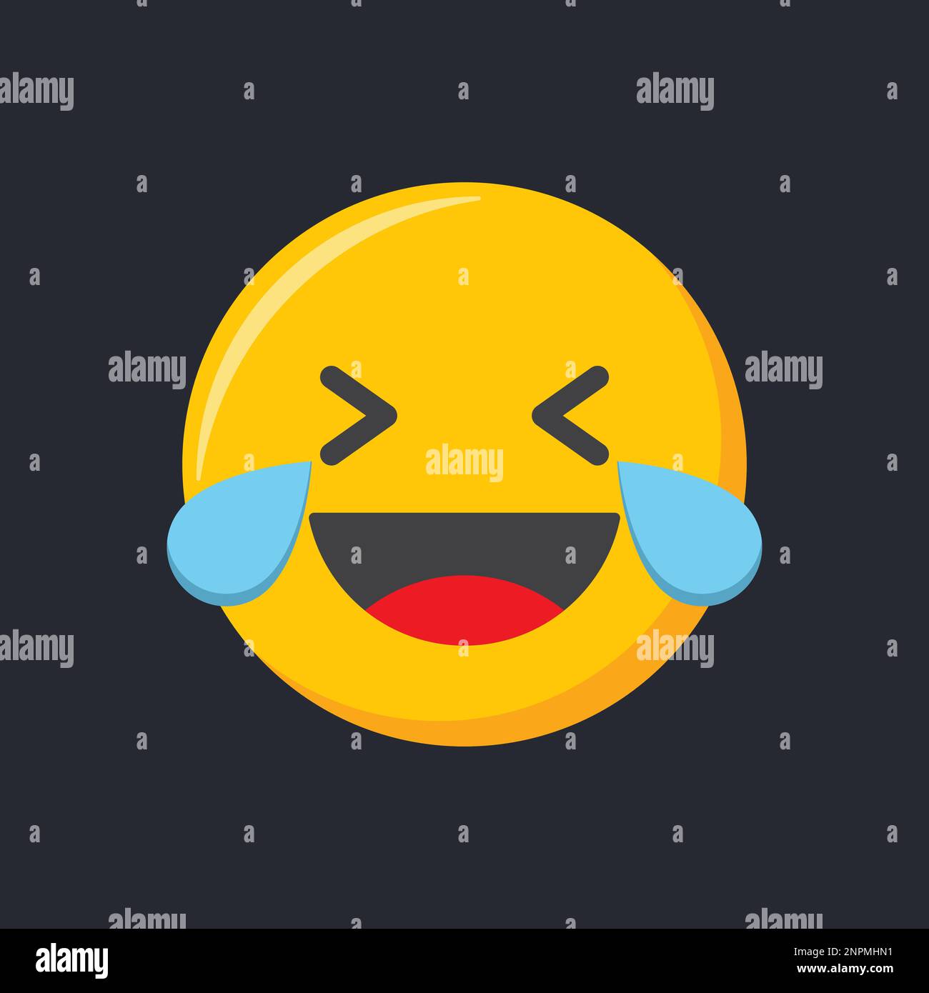 Emoji icon. Happy and smiling Emoticon vector illustration Stock Vector ...