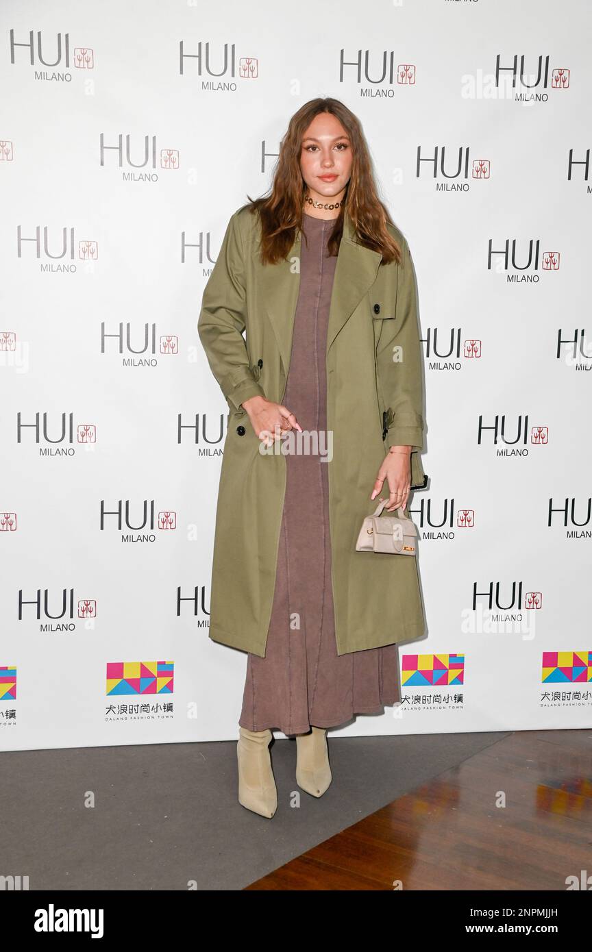 Milan, Italy. 26th Feb, 2023. Milan, Woman Fashion Week, Fall Winter ...