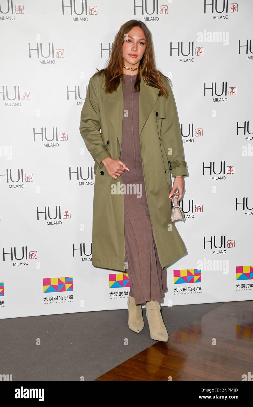 Milan, Italy. 26th Feb, 2023. Milan, Woman Fashion Week, Fall Winter ...