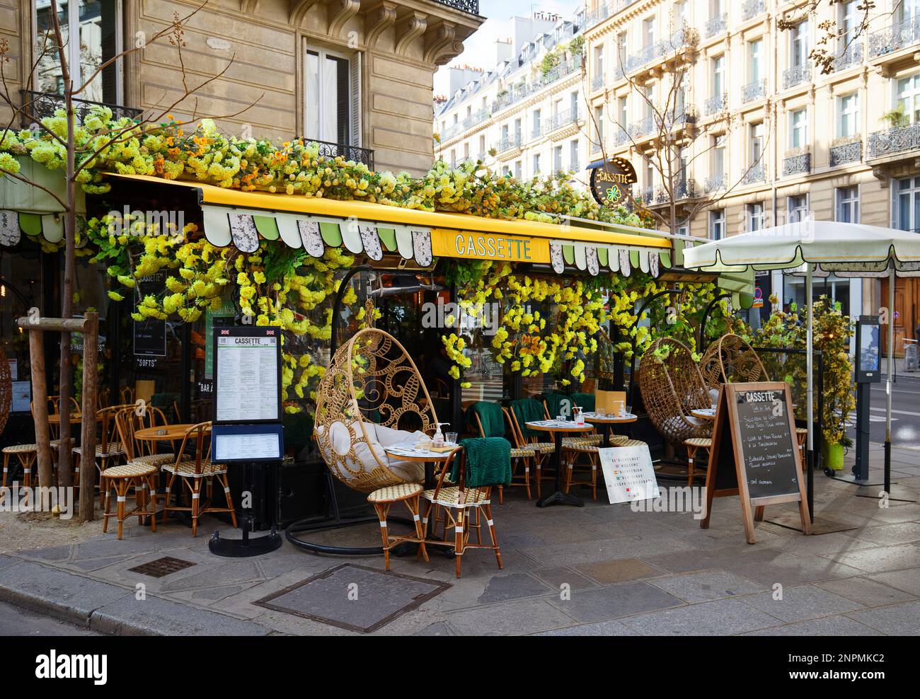The traditional French cafe Cassette . It located in Montparnasse ...