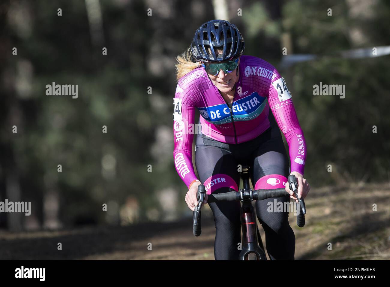 Belgian Ellen Van Loy pictured during the women's elite race at the ...