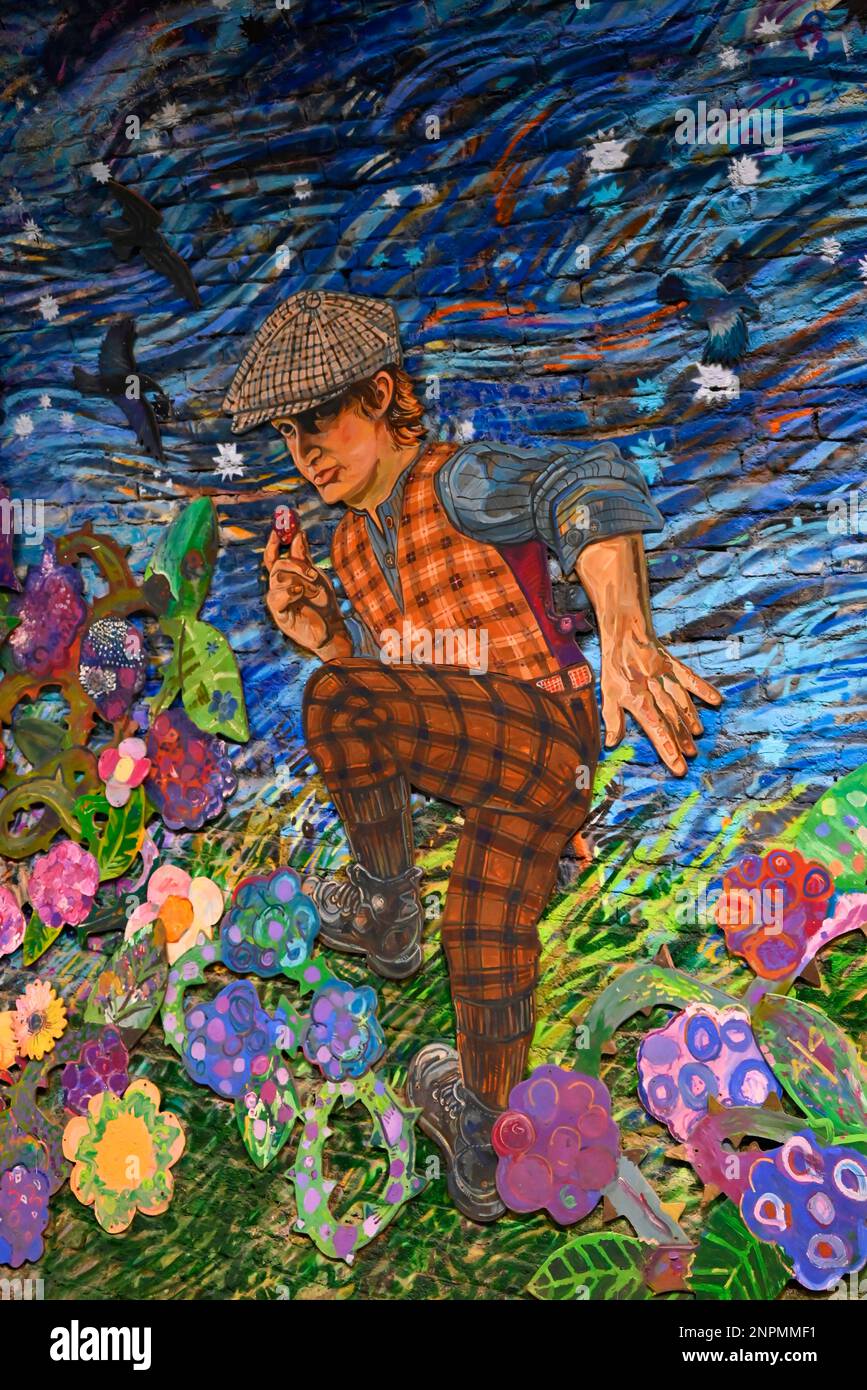 Colinton tunnel Scotland's biggest mural Stock Photo - Alamy