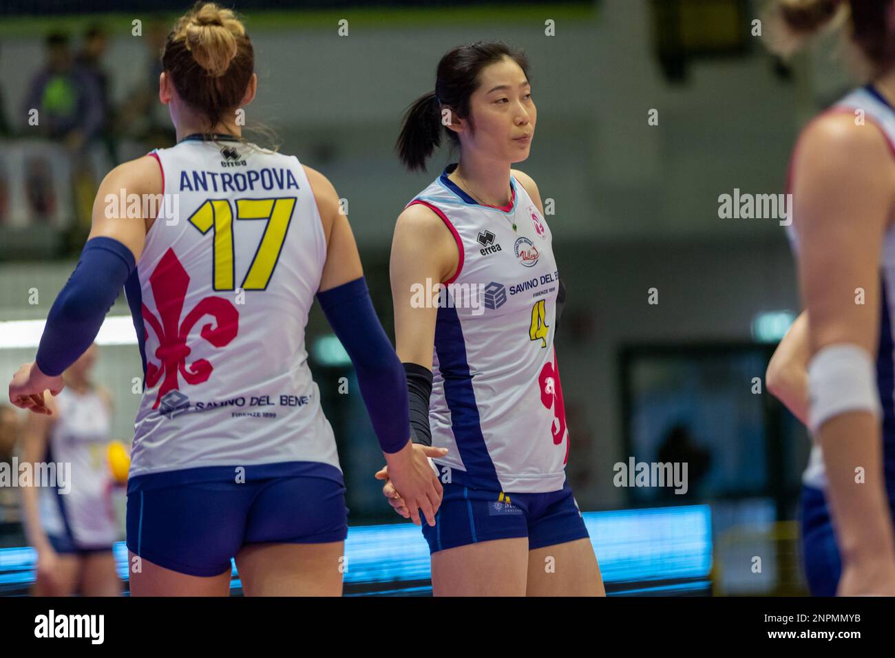Ekaterina Antropova and Ting Zhu (Savino Del Bene Scandicci Stock Photo ...