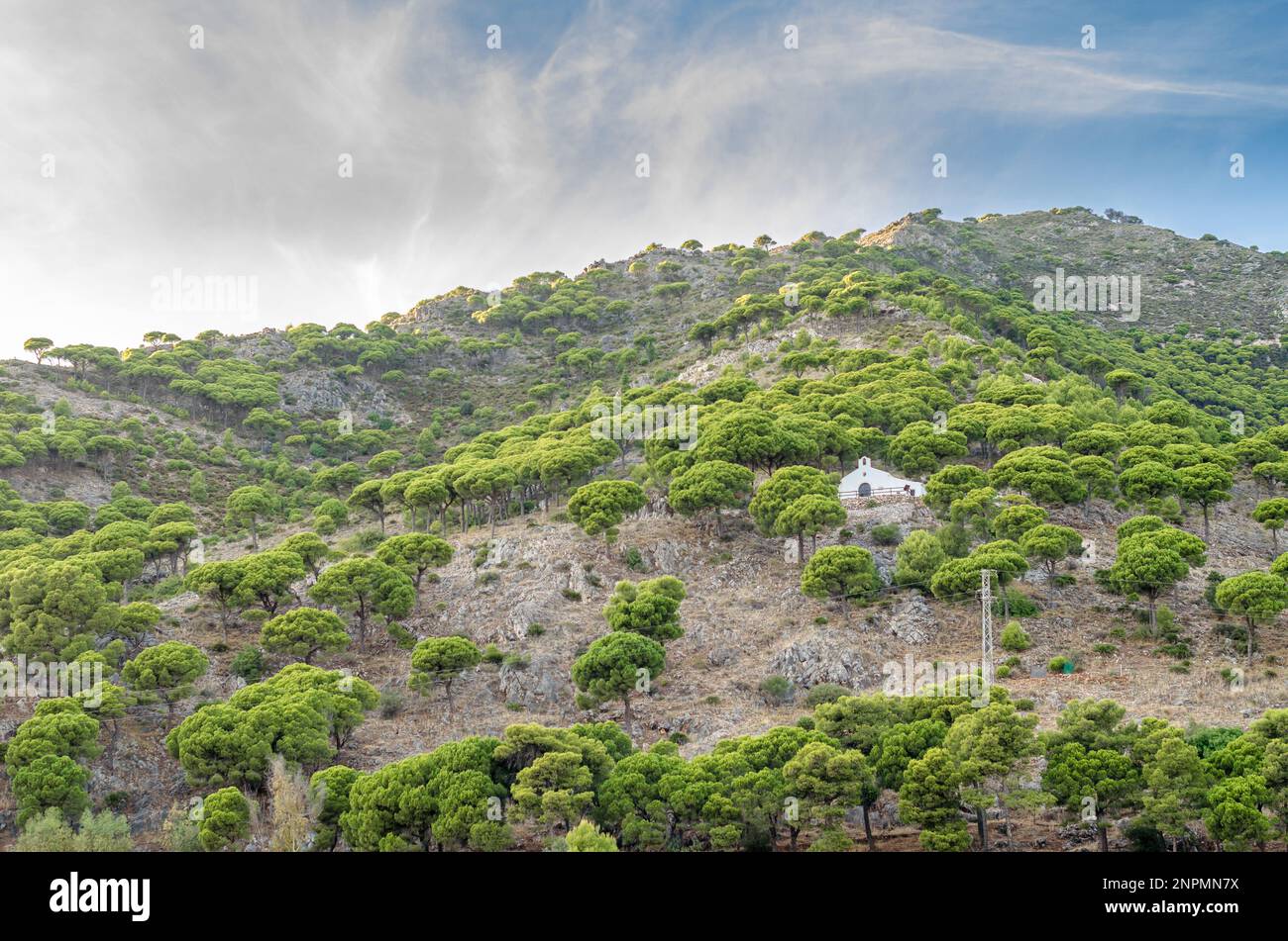 View of the Hermitage of Calvary (in Spanish: Ermita del Calvario ...