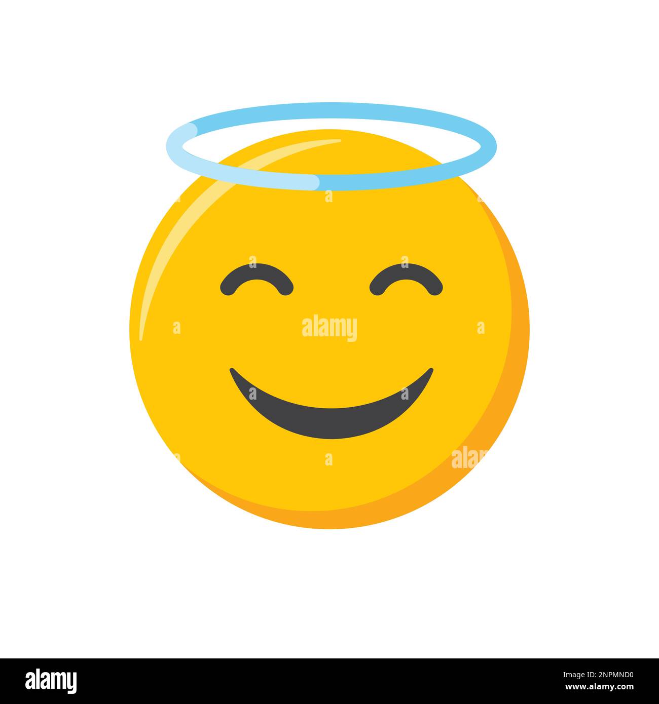 Happy cartoon emoticon thinking Cut Out Stock Images & Pictures - Alamy