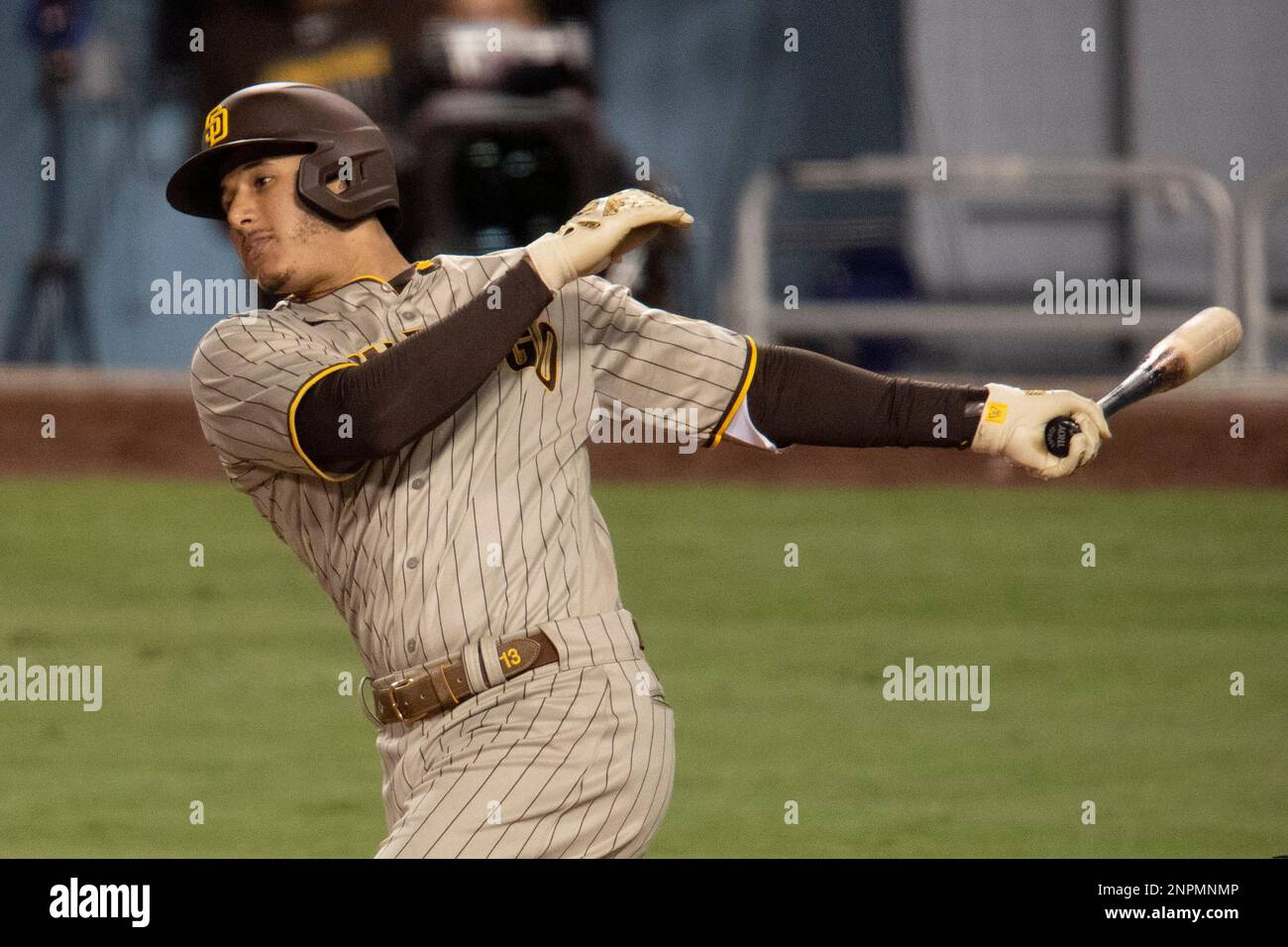 LOS ANGELES, CA - AUGUST 12: San Diego Padres' Manny Machado during a ...