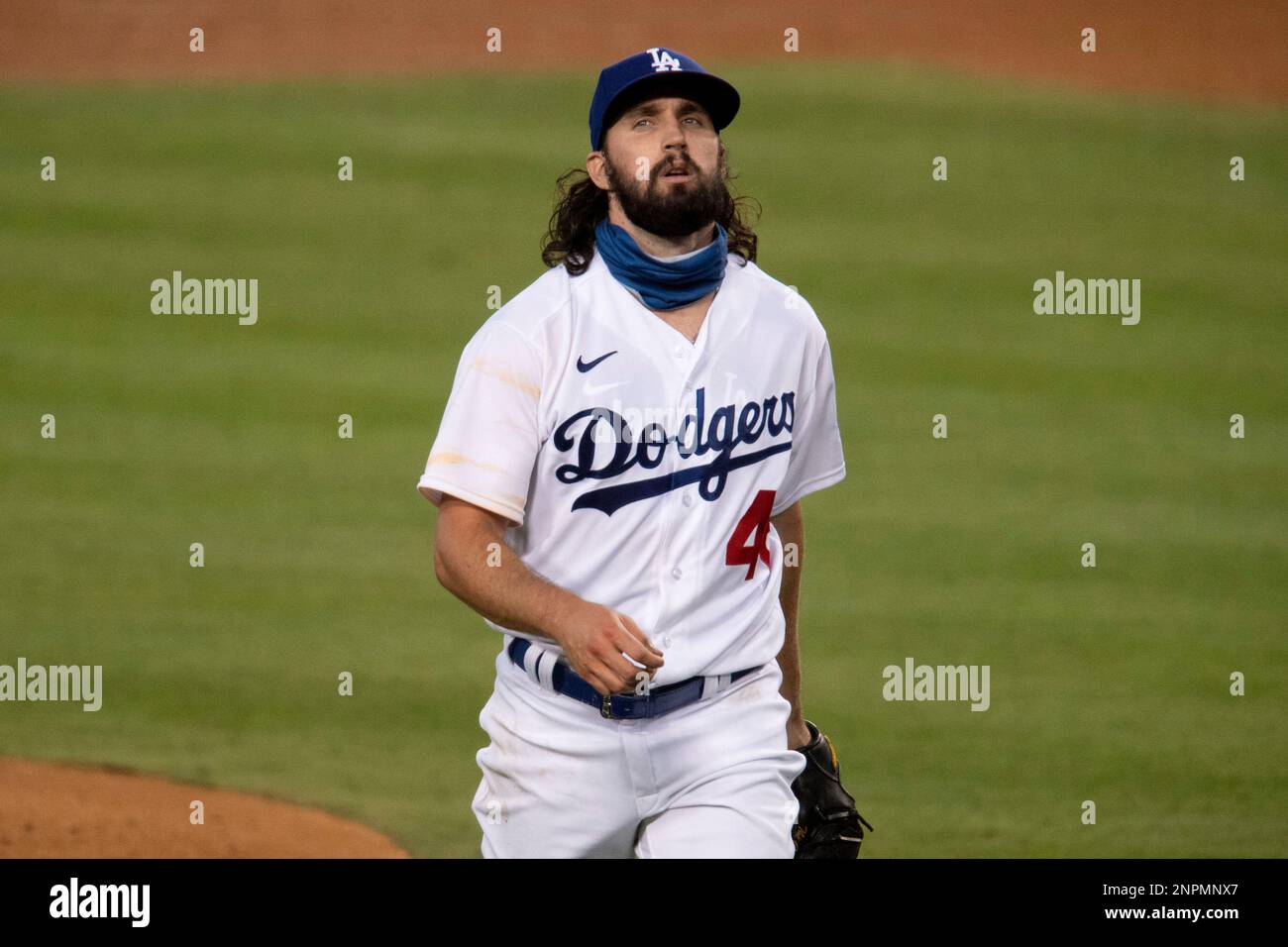 LOS ANGELES, CA - AUGUST 12: Los Angeles Dodgers starting pitcher Tony ...