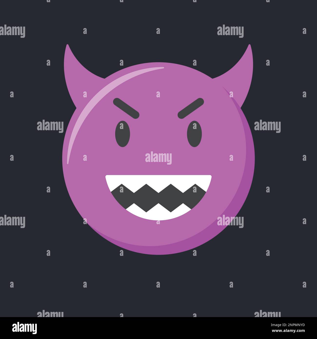 Emoji icon. Angry and evil Emoticon, vector illustration Stock Vector ...