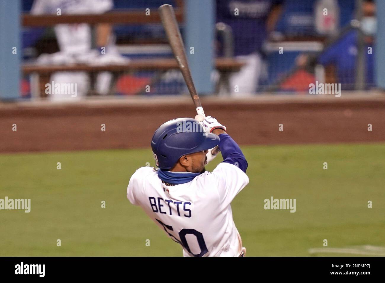 Los Angeles Dodgers Mookie Betts hits a solo home run in the fourth ...