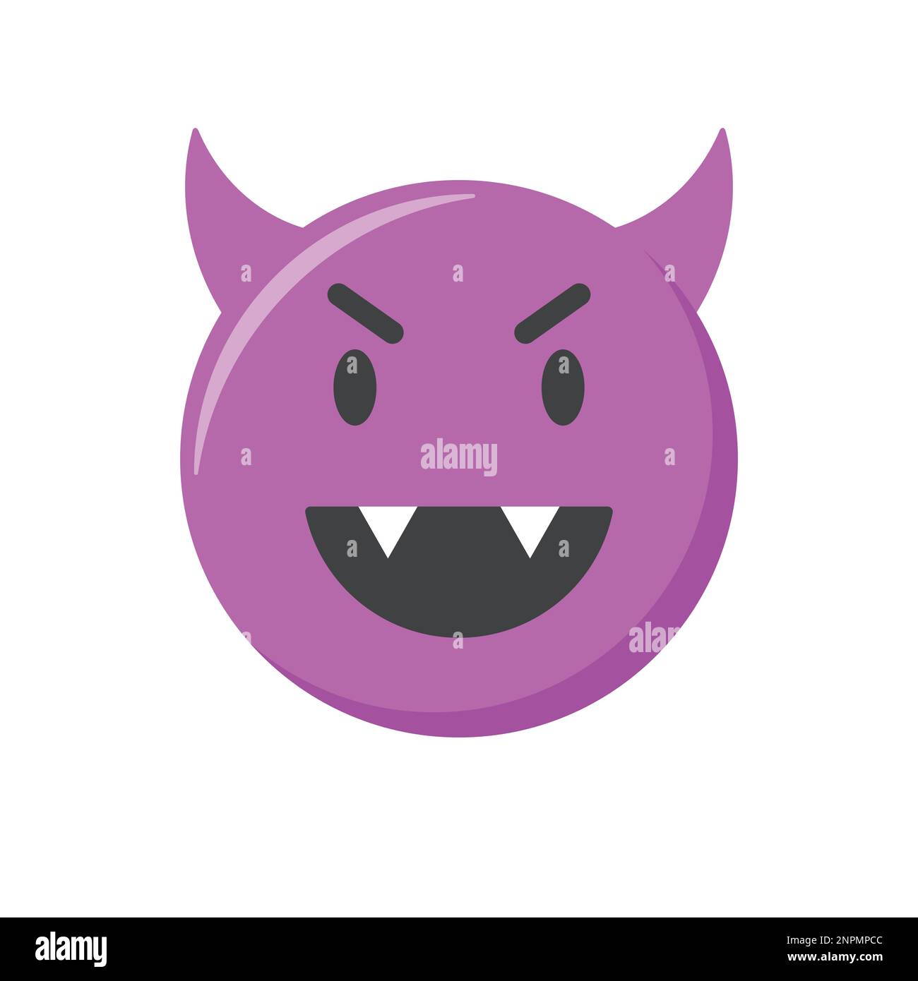 Emoji icon. Angry and evil Emoticon, vector illustration Stock Vector ...