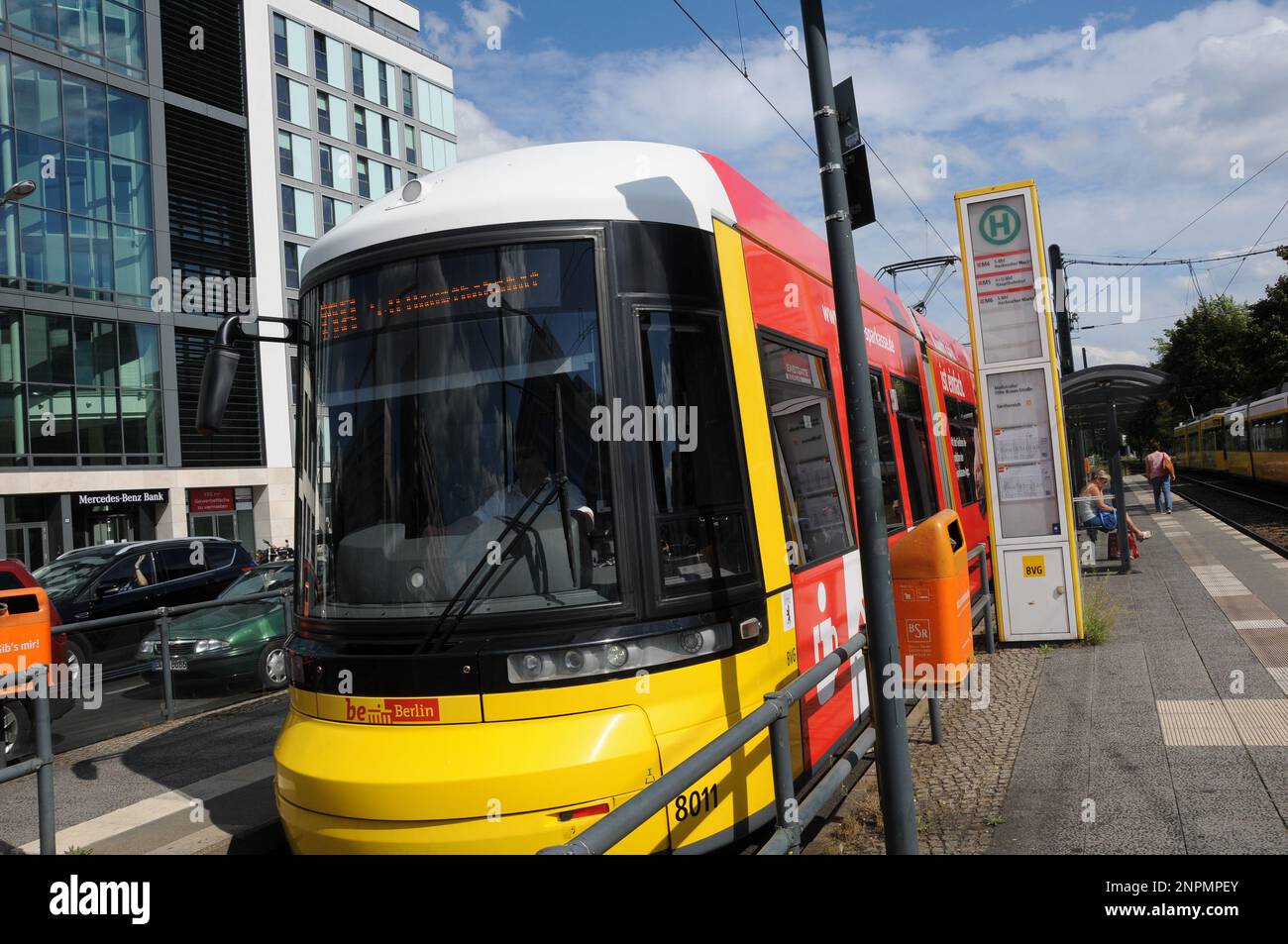 BERLIN/GERMANYDEUSCTHLAND / 10. AUGUST 2018. Tram public transportation ...