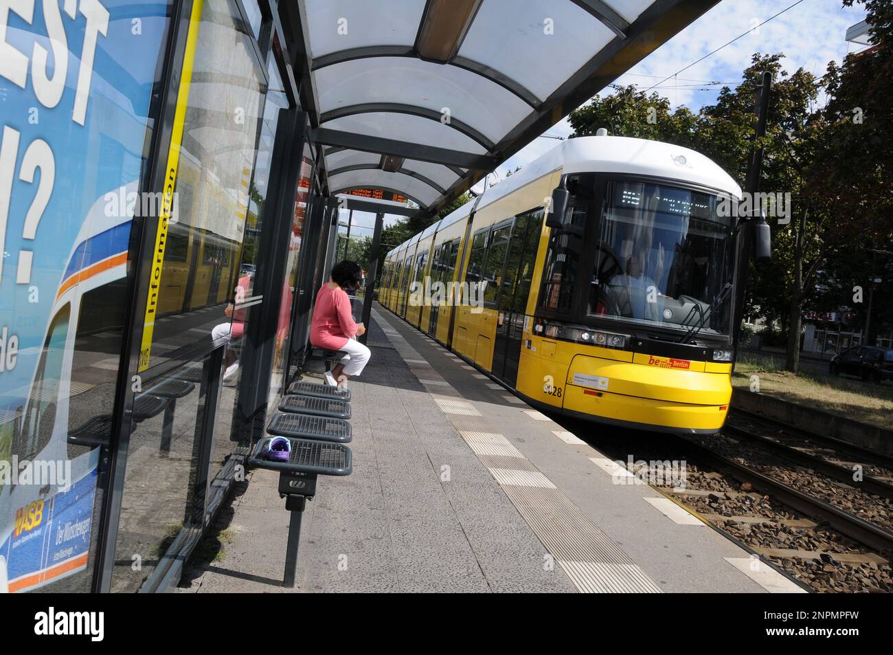 BERLIN/GERMANYDEUSCTHLAND / 10. AUGUST 2018. Tram public transportation ...