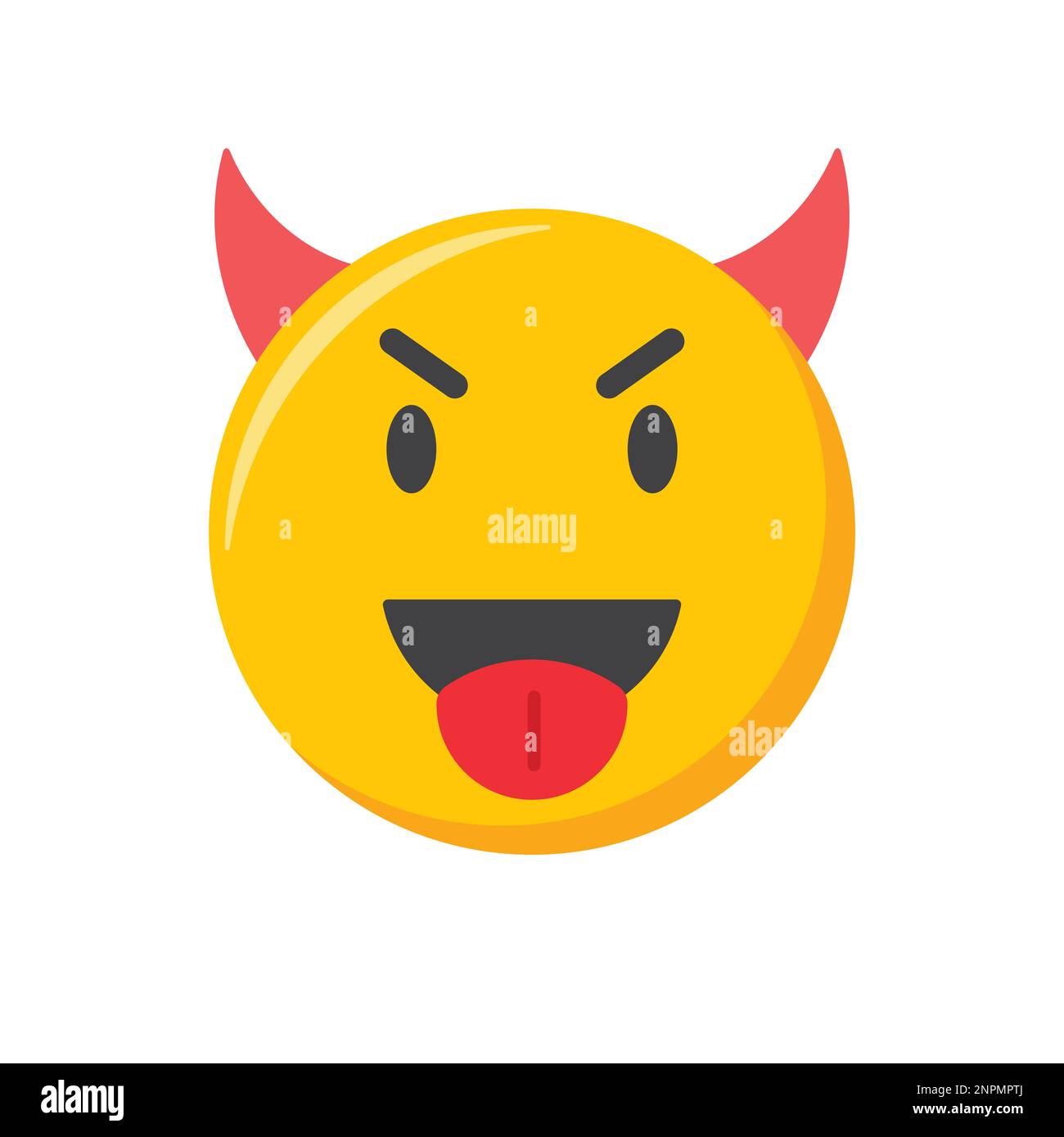 Evil like icon emoji smile hi-res stock photography and images - Alamy
