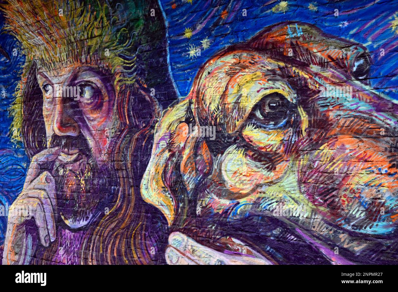 Colinton tunnel Scotland's biggest mural Stock Photo - Alamy