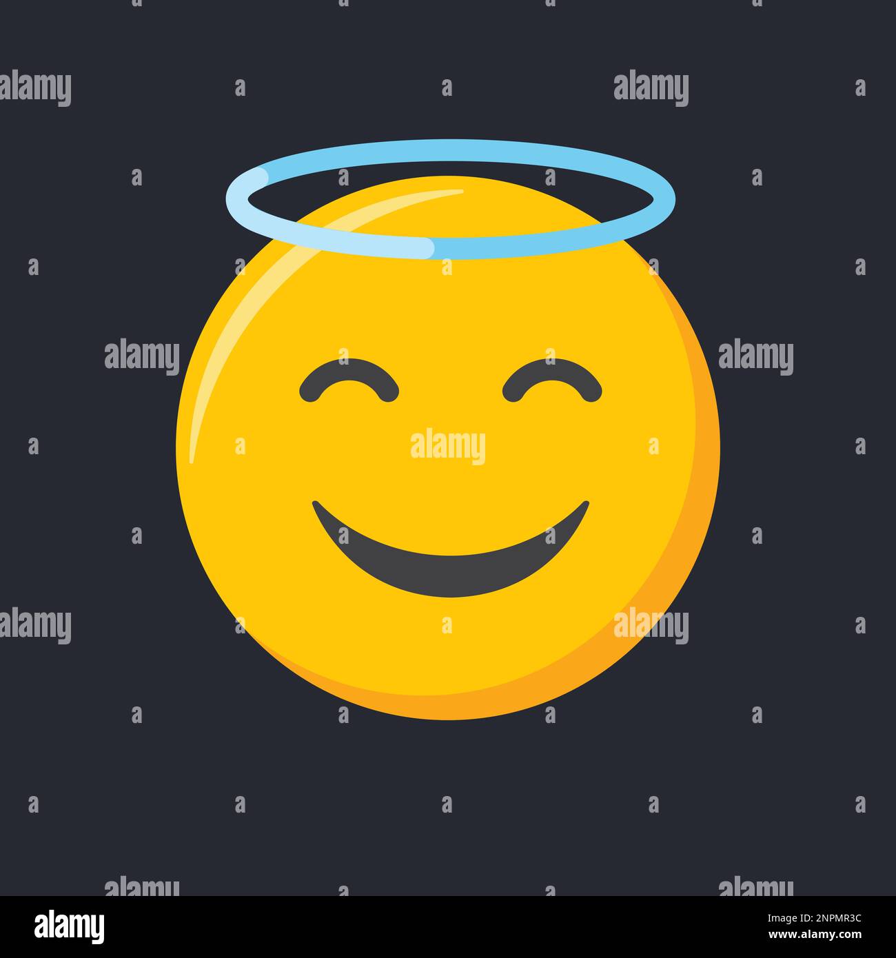 Angel emoji icon vector vectors Stock Vector Images - Alamy