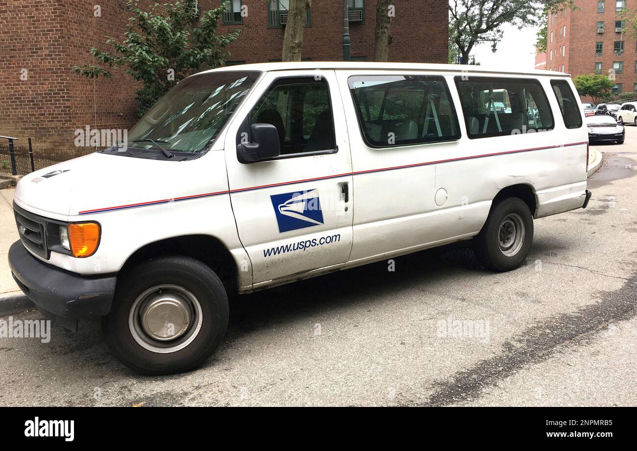 Photo by: STRF/STAR MAX/IPx 2020 8/13/20 A USPS van is seen in New York ...