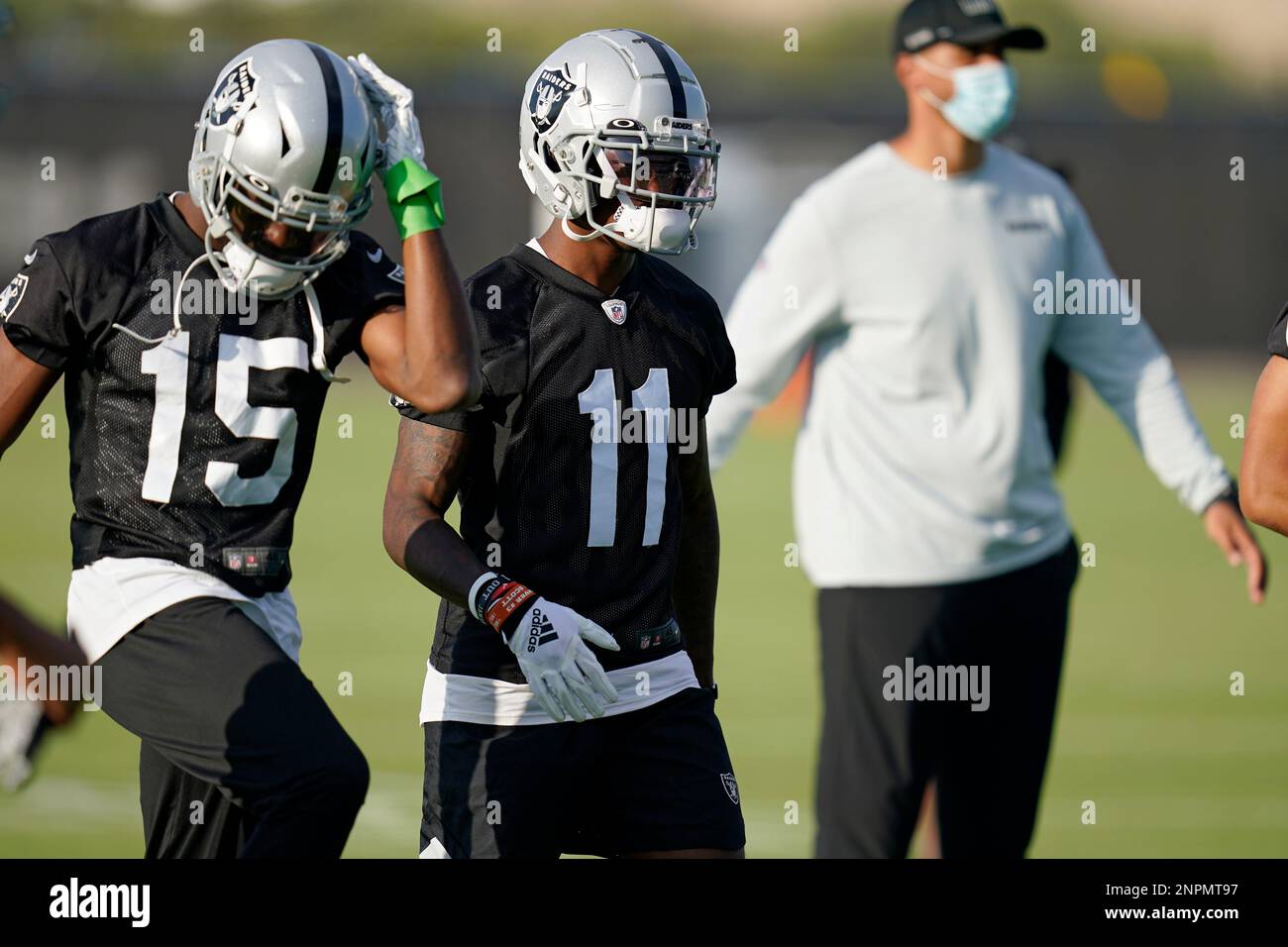 Las Vegas Raiders wide receiver Henry Ruggs III (11) attends an NFL ...