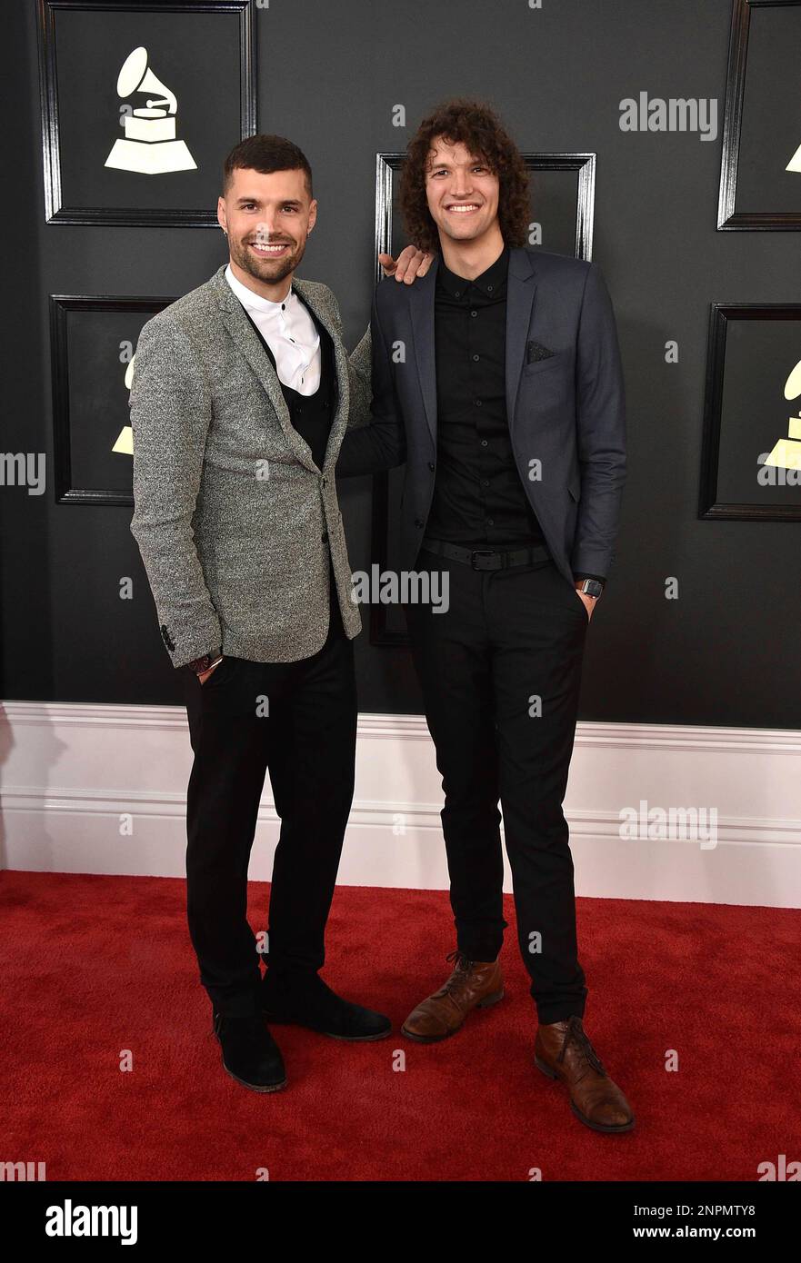 Joel Smallbone, left, and Luke Smallbone of for King & Country arrives ...