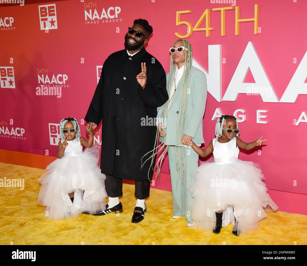 25 February 2023 - Pasadena, California - (L-R) Tobe Nwigwe and Martica ...