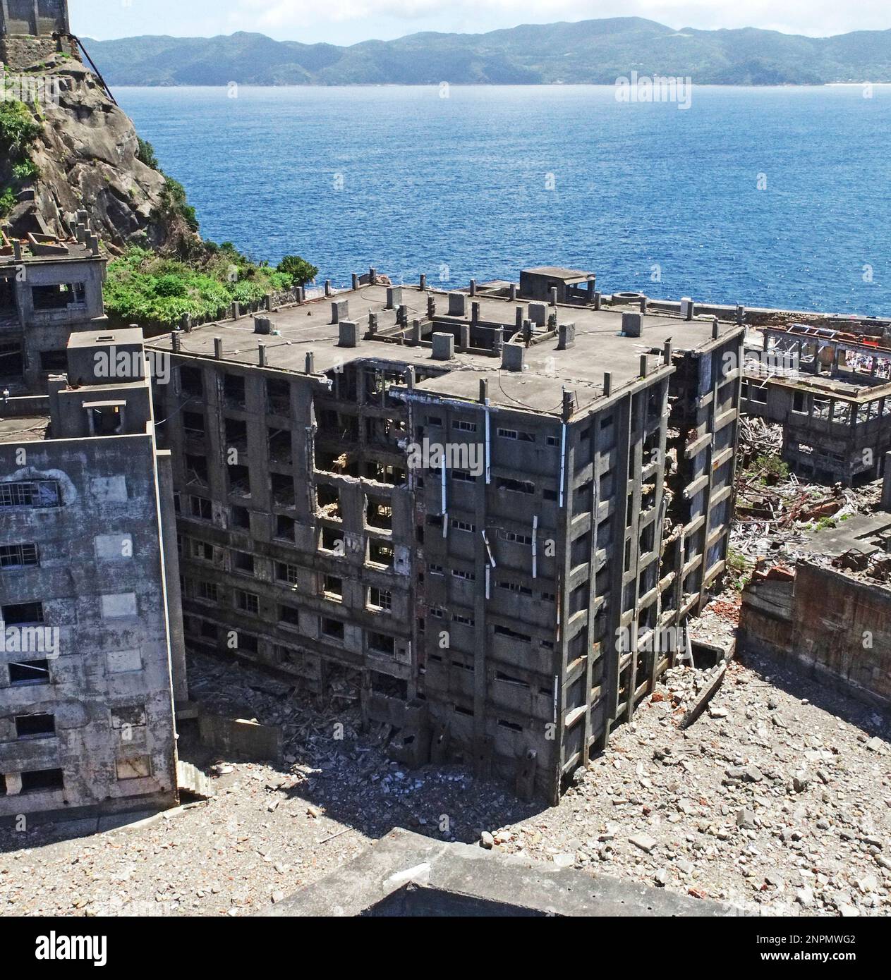 Hashima Island Before After
