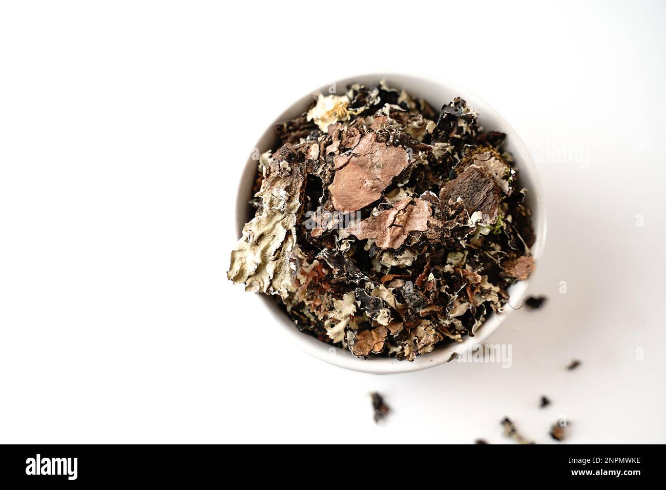 Biryani Phool or Stone Flower isolated on white, selective focus Stock ...