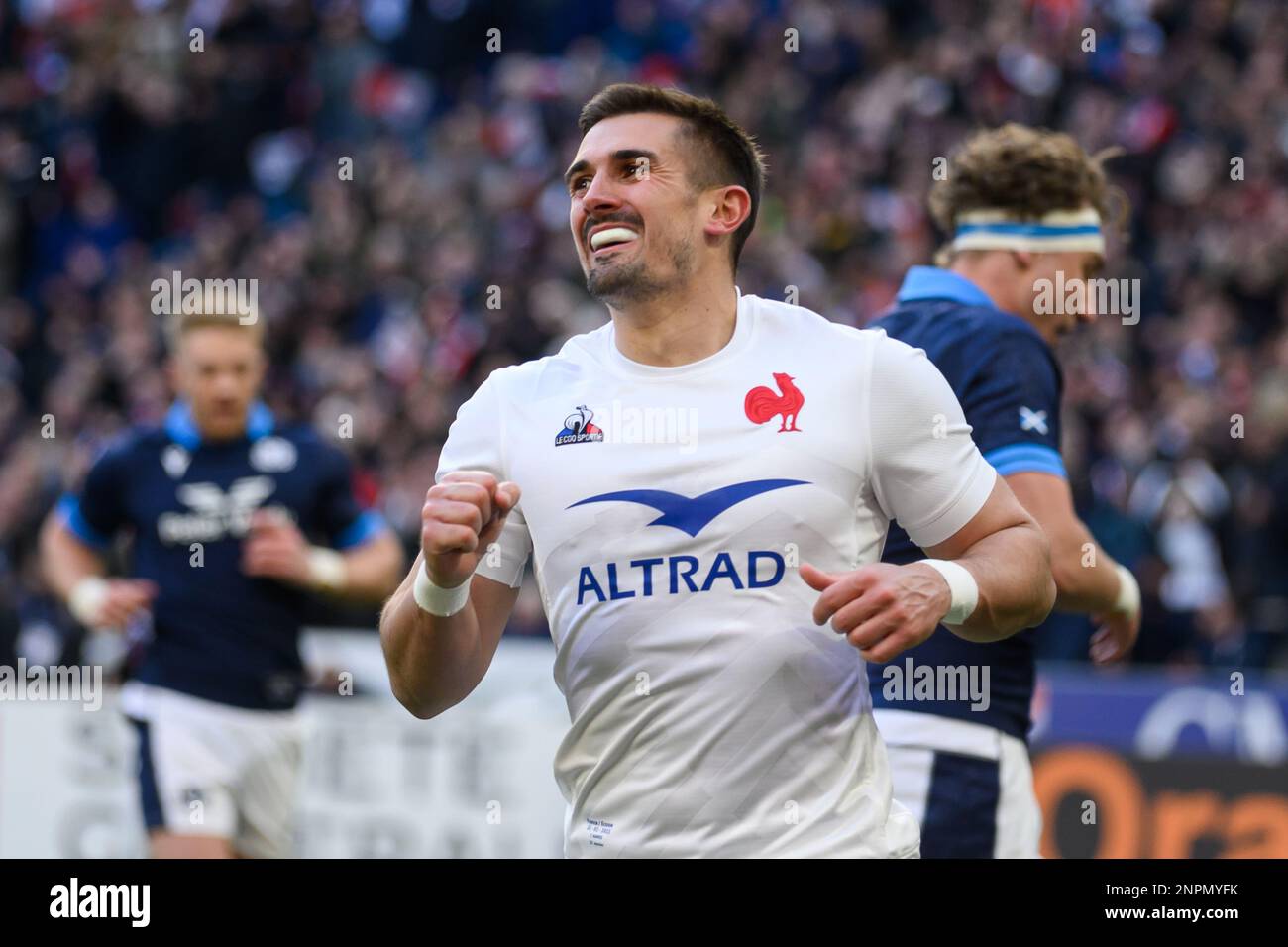 Julien Mattia / Le Pictorium - French rugby team against Scotland - 26 ...