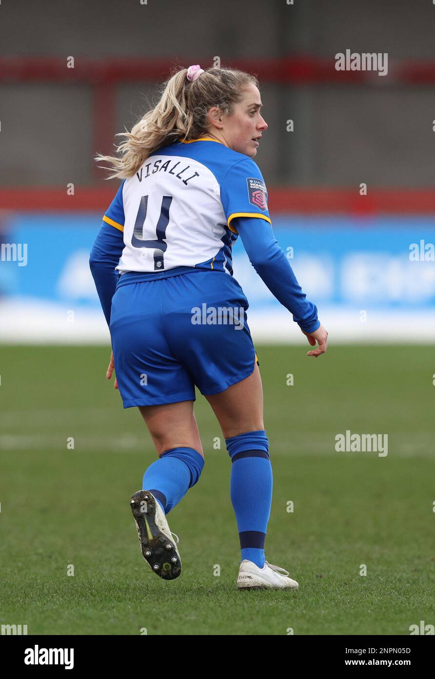Crawley, UK. 26th Feb, 2023. Brighton's Brianna Visalli during the ...