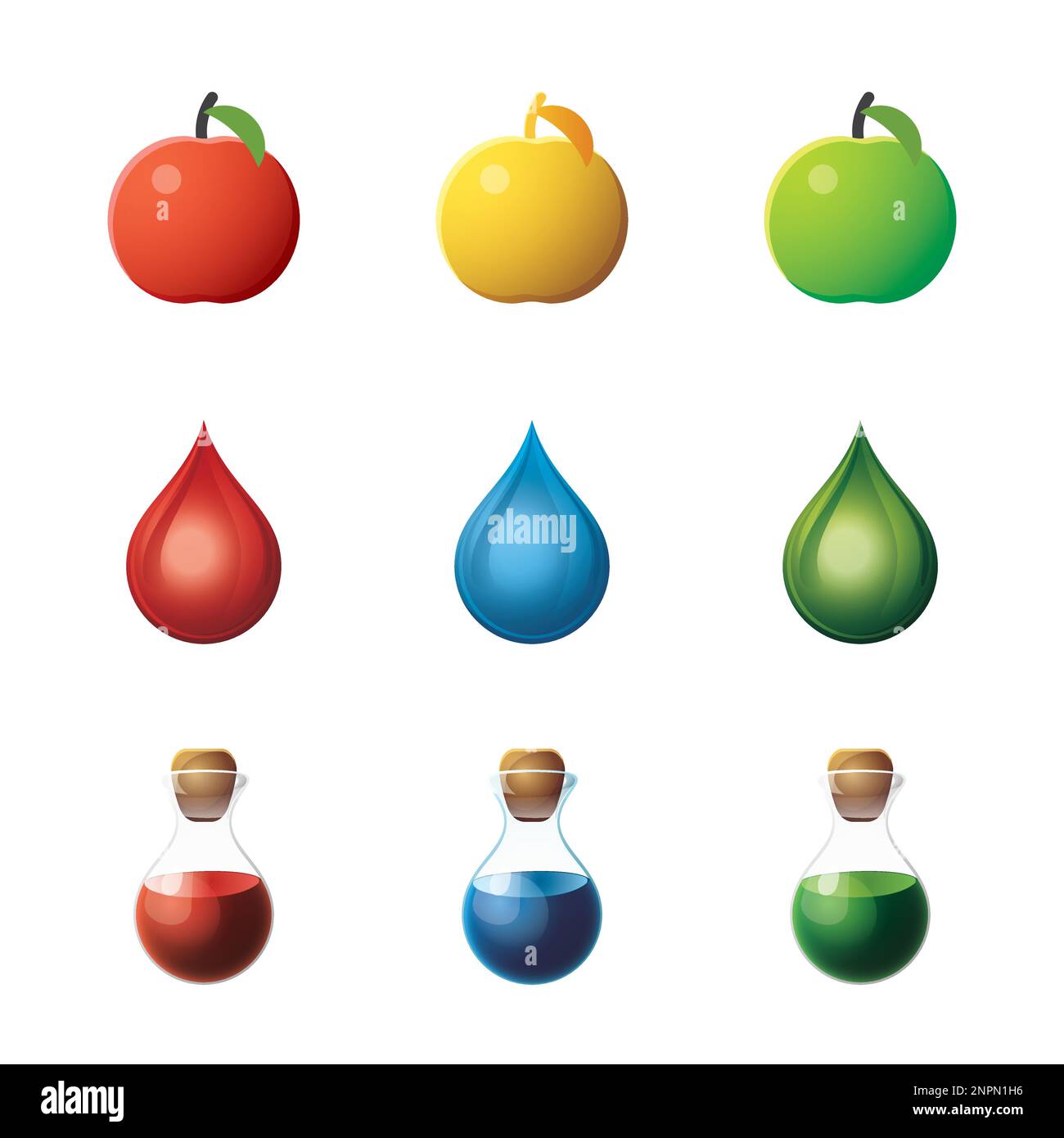 Game Ui Assets Set Gaming User Interface Icons Collection Vector Illustration Stock Vector