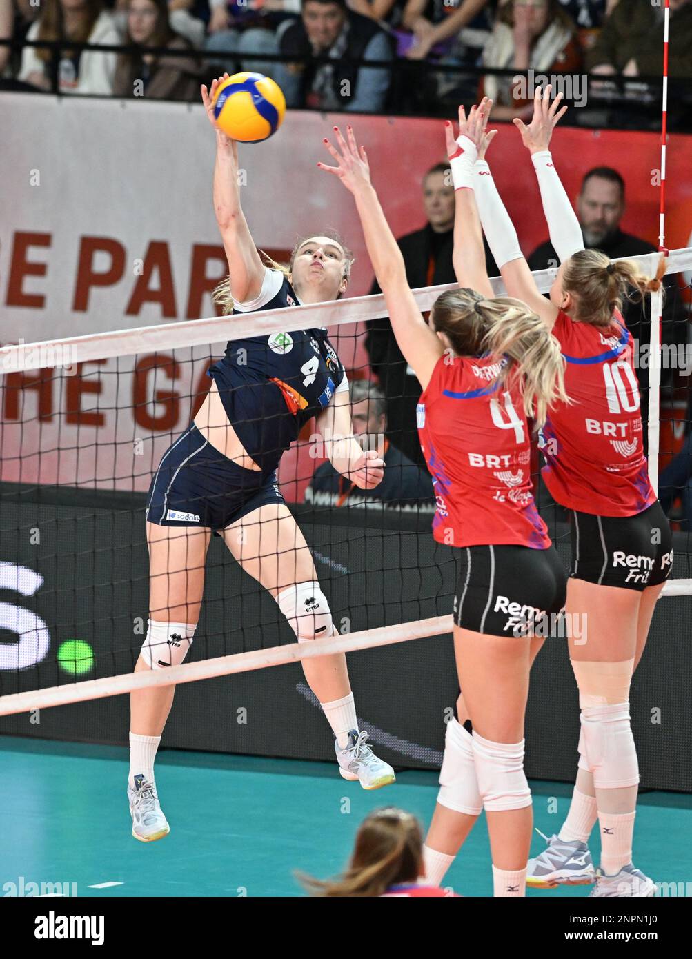 Gent's Eline Van Elsen, Asterix' Laura Overwater and Asterix' Helena ...