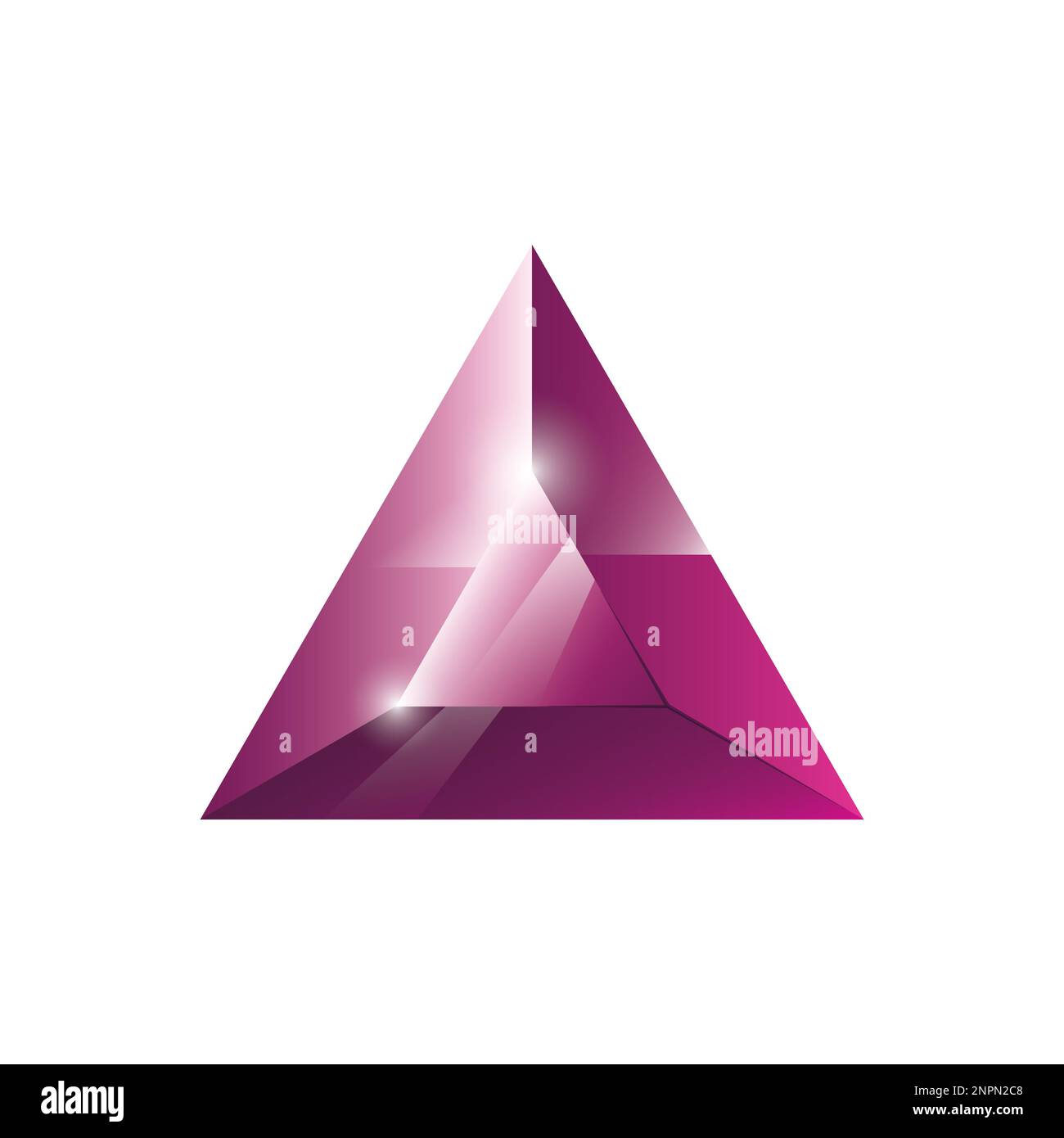 Gem, Precious stone, Game loot UI icon, vector illustration Stock ...