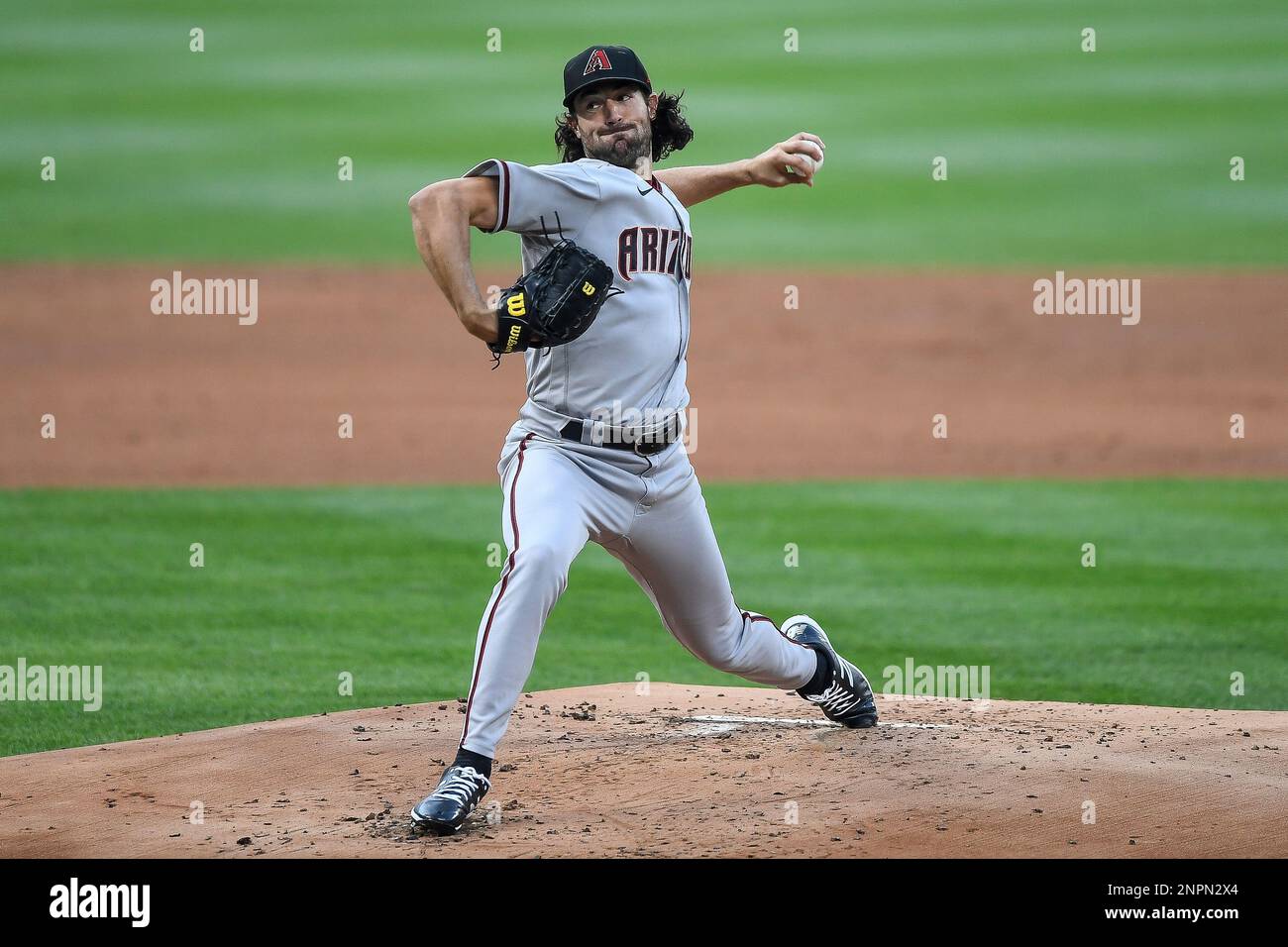 DENVER, CO - AUGUST 10: Arizona Diamondbacks starting pitcher Robbie ...