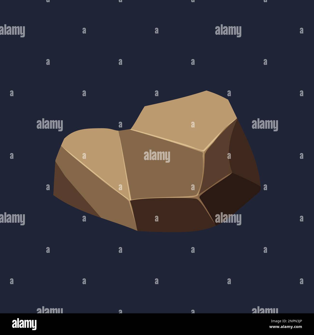 Game UI asset. Gaming user interface rock icon. vector illustration ...